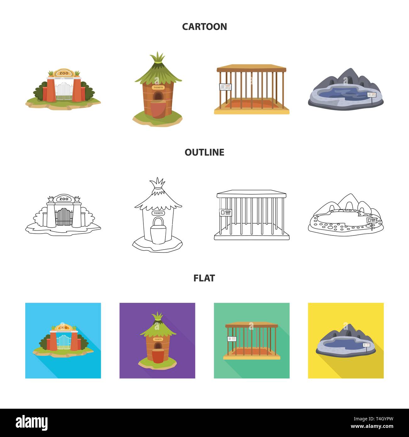 Vector design of nature and fun logo. Set of nature and entertainment ...