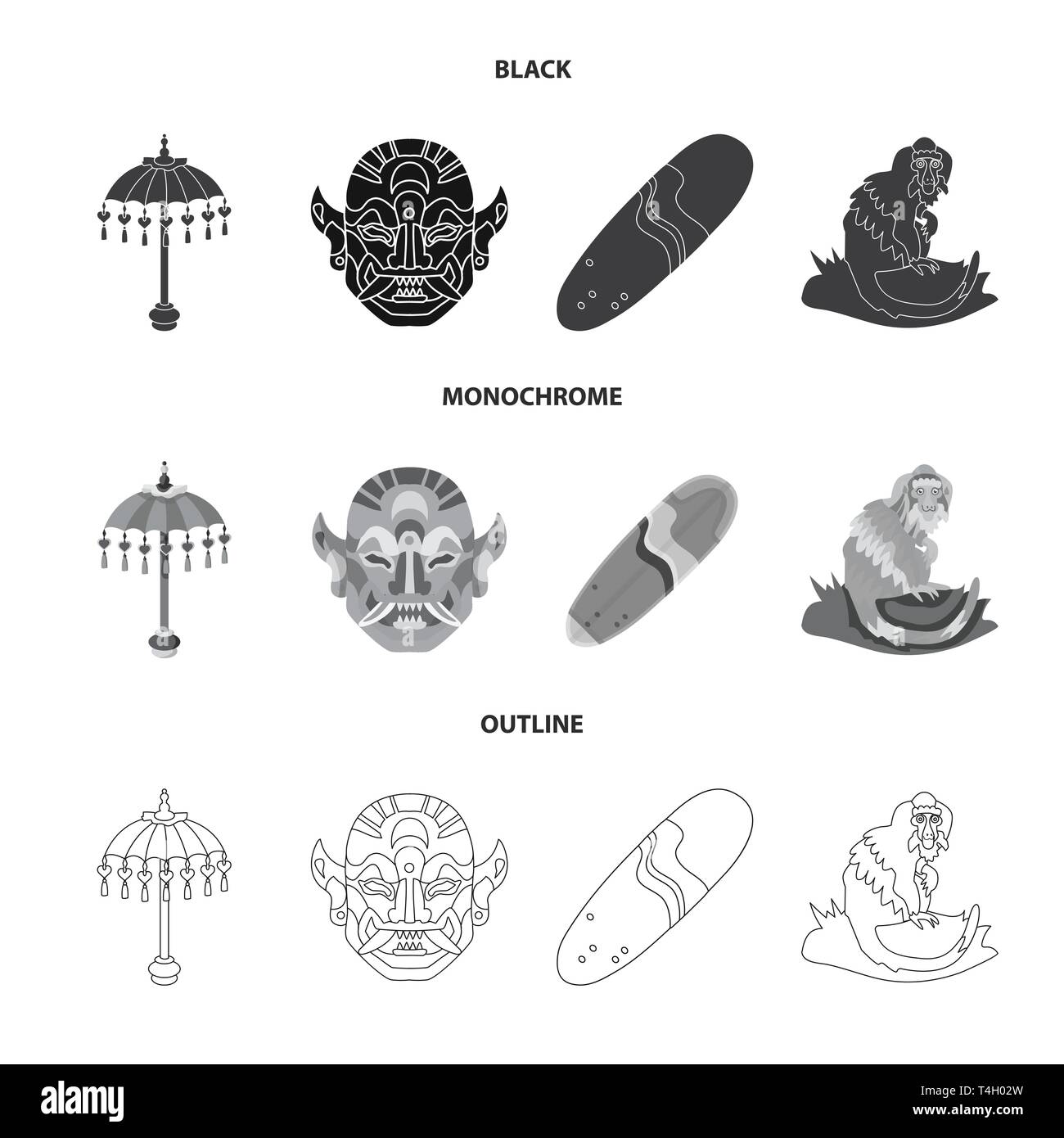 Vector illustration of and travel symbol. Set of and traditional vector ...