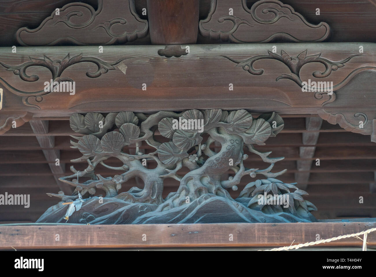 Detail of Temizuya of Yushima Tenmangu or Yushima Tenjin. Shinto Shrine ...