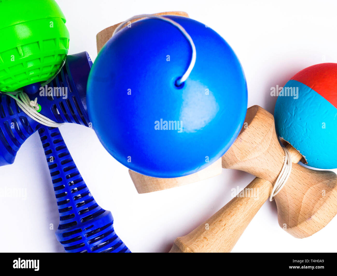 Kendama japanese toys, competition sport concept, used and new kendama ...