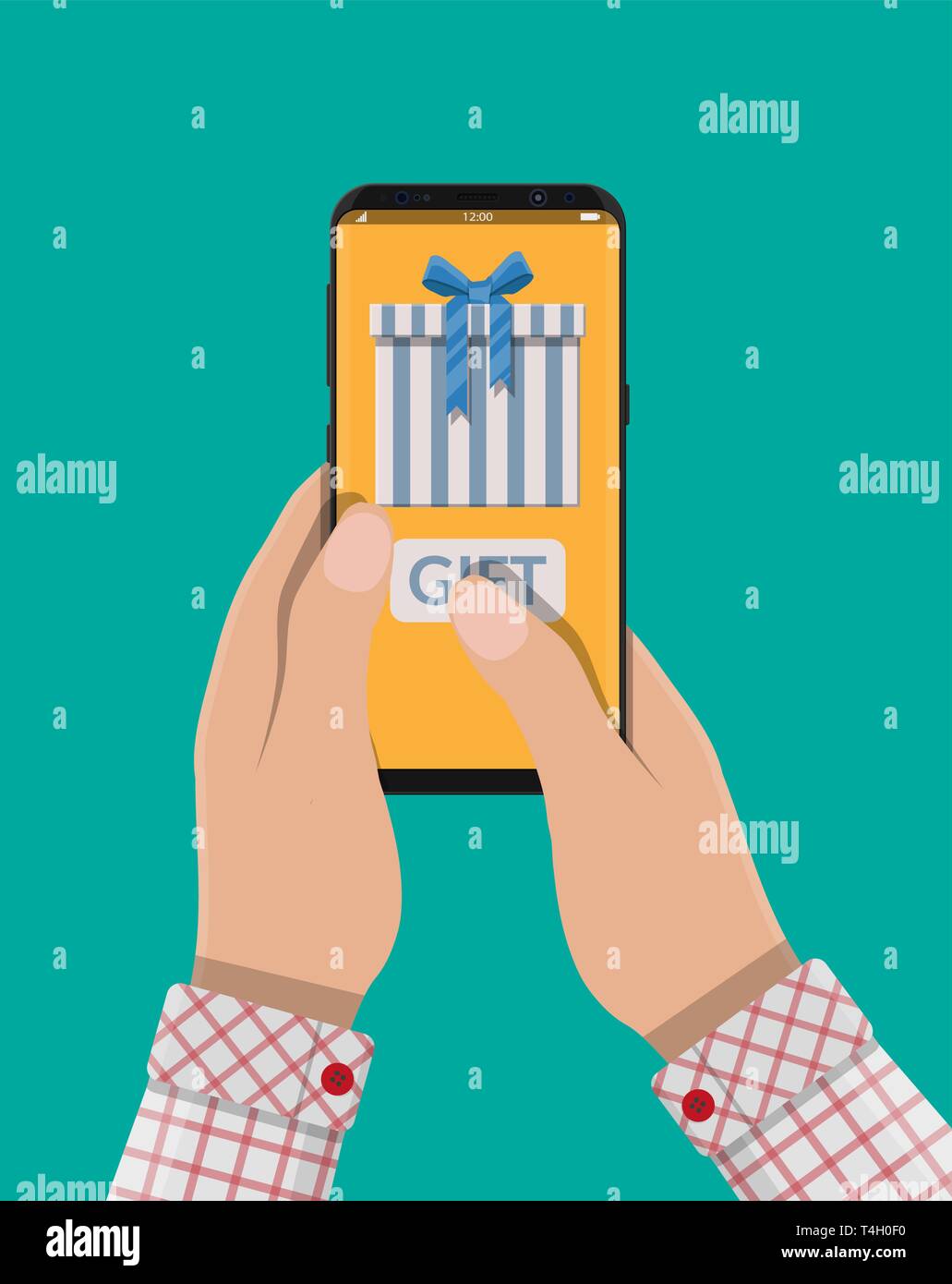 Wrapped gift display Stock Vector Images - Alamy