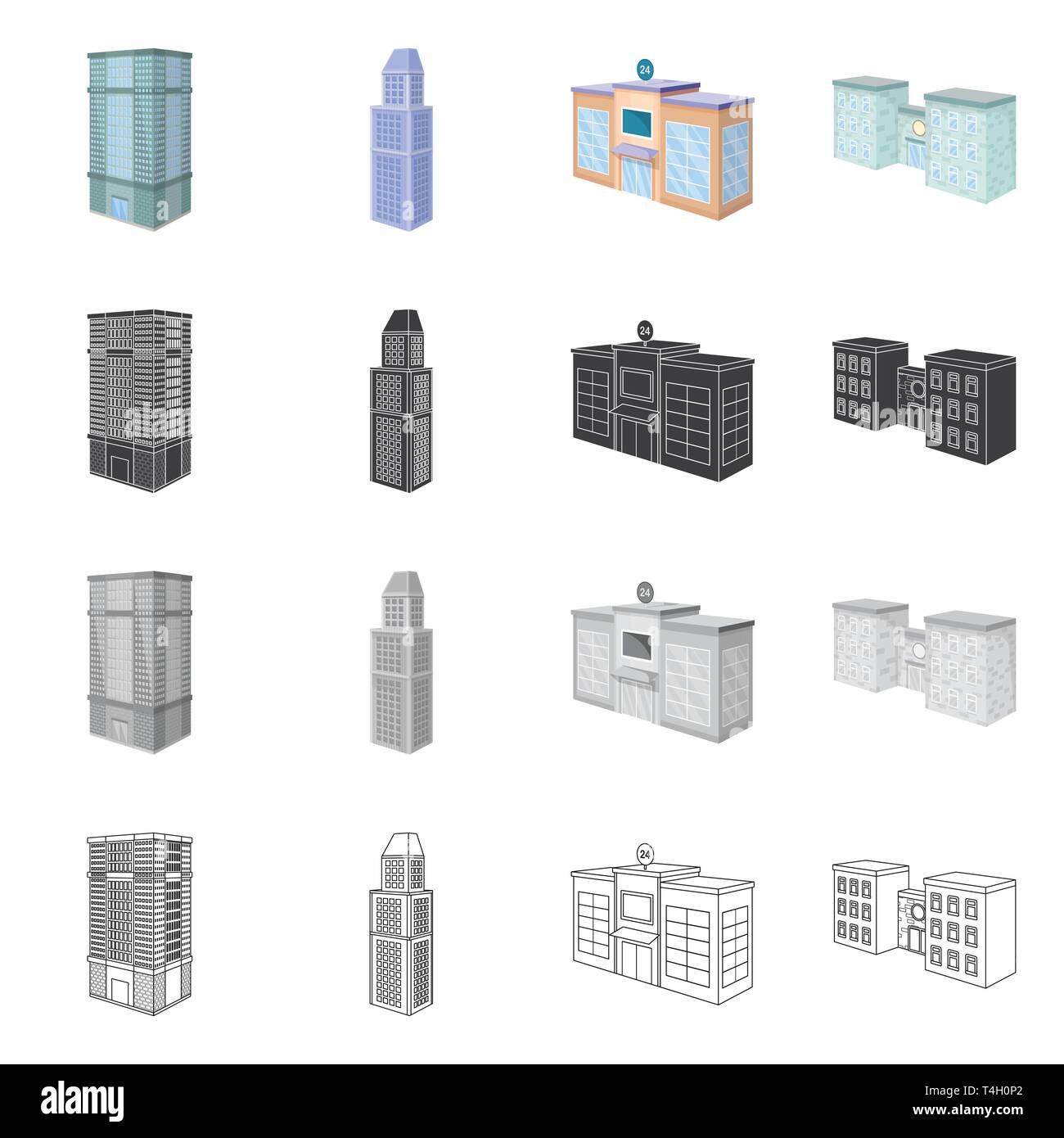Vector design of construction and building symbol. Set of construction ...