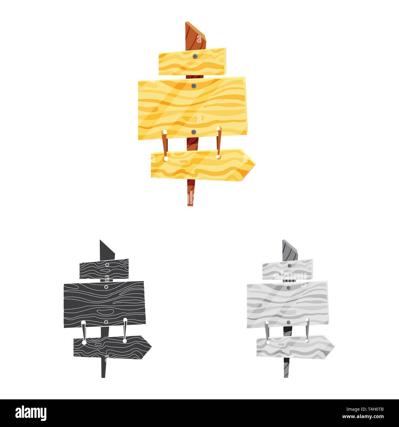 Isolated object of signage and sign sign. Collection of signage and ...