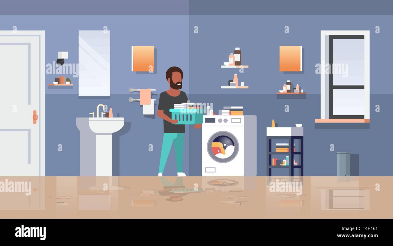 Man carrying washing machine Stock Vector Images - Alamy