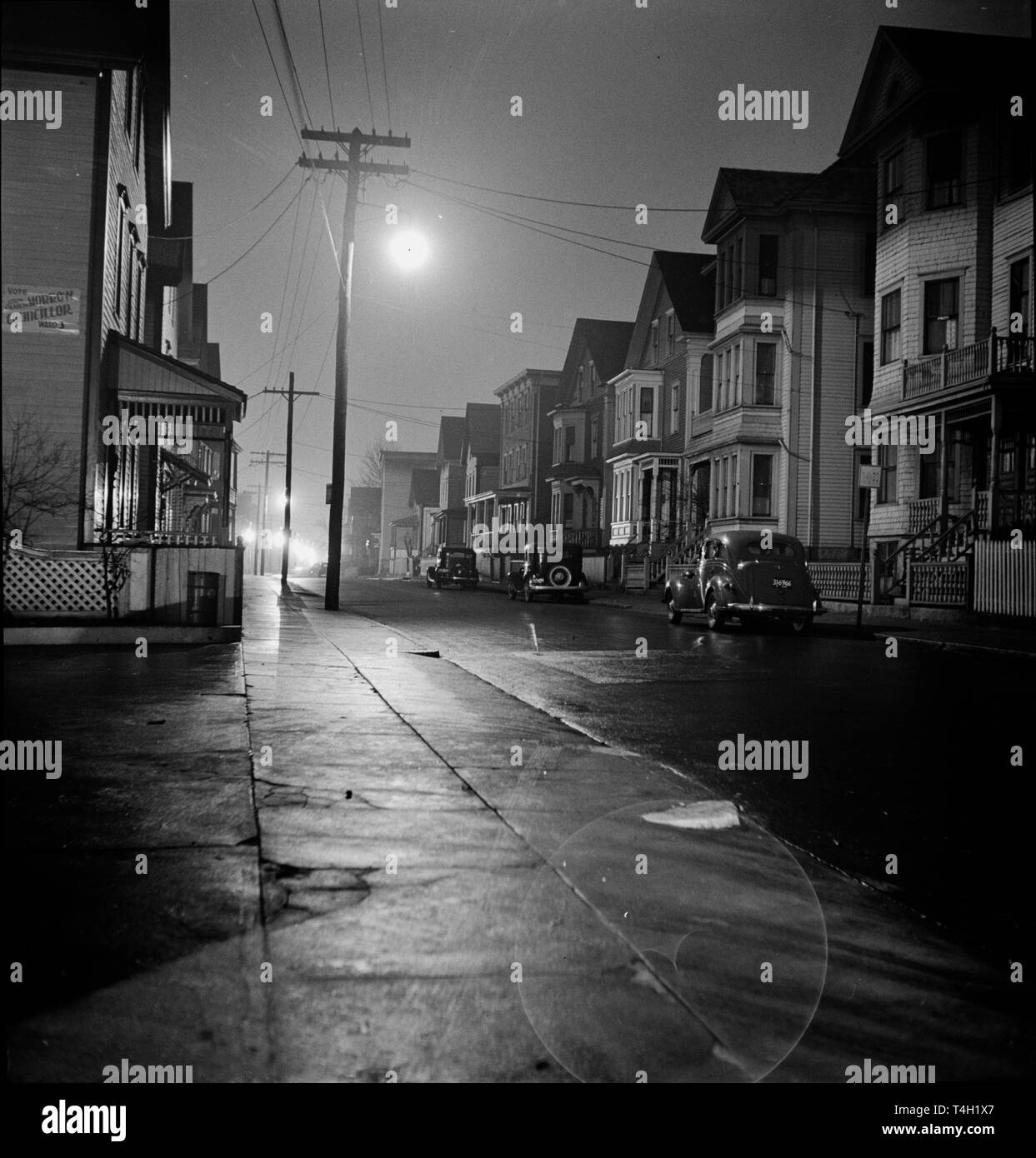 a suburban New York street in the 1940s Stock Photo - Alamy