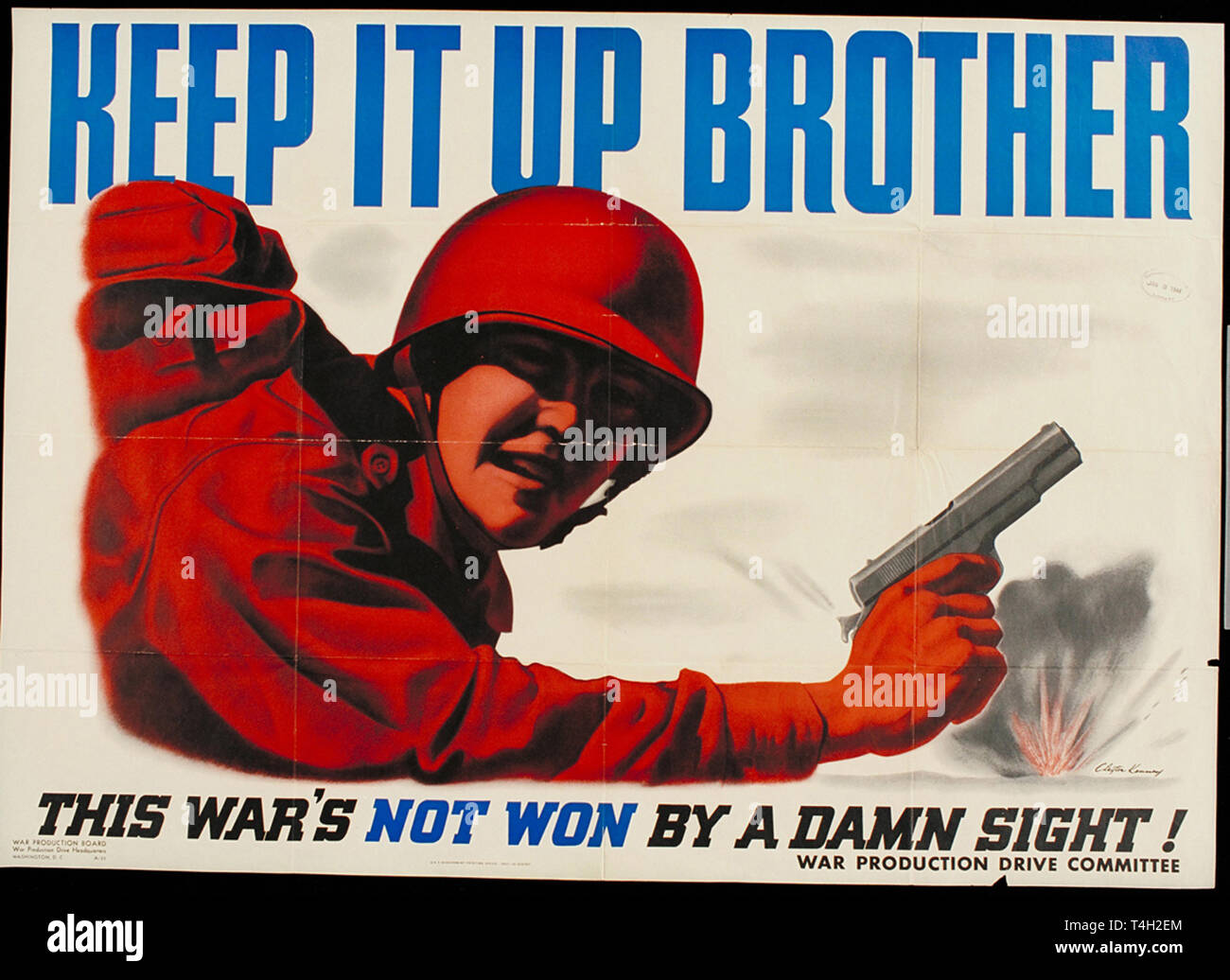 vintage 1940s advertising poster art Stock Photo - Alamy