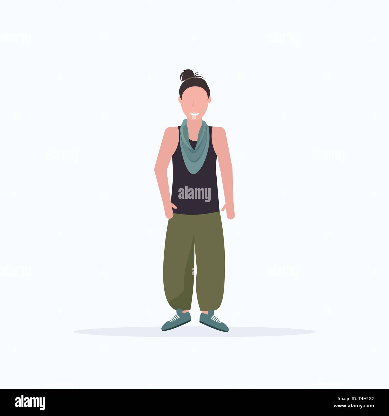 Attractive man standing posing Stock Vector Images - Alamy