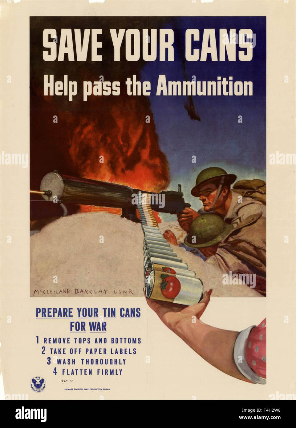 vintage 1940s advertising poster art Stock Photo - Alamy