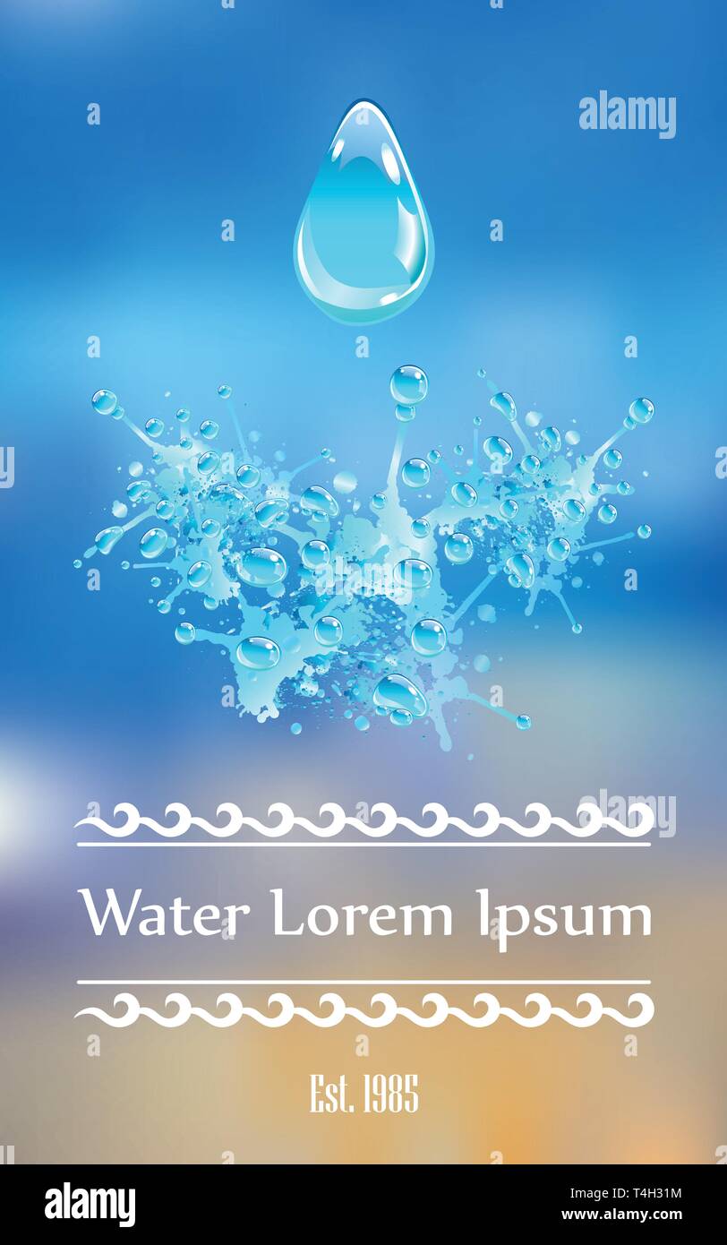 Graphic water splash Stock Vector Image & Art - Alamy