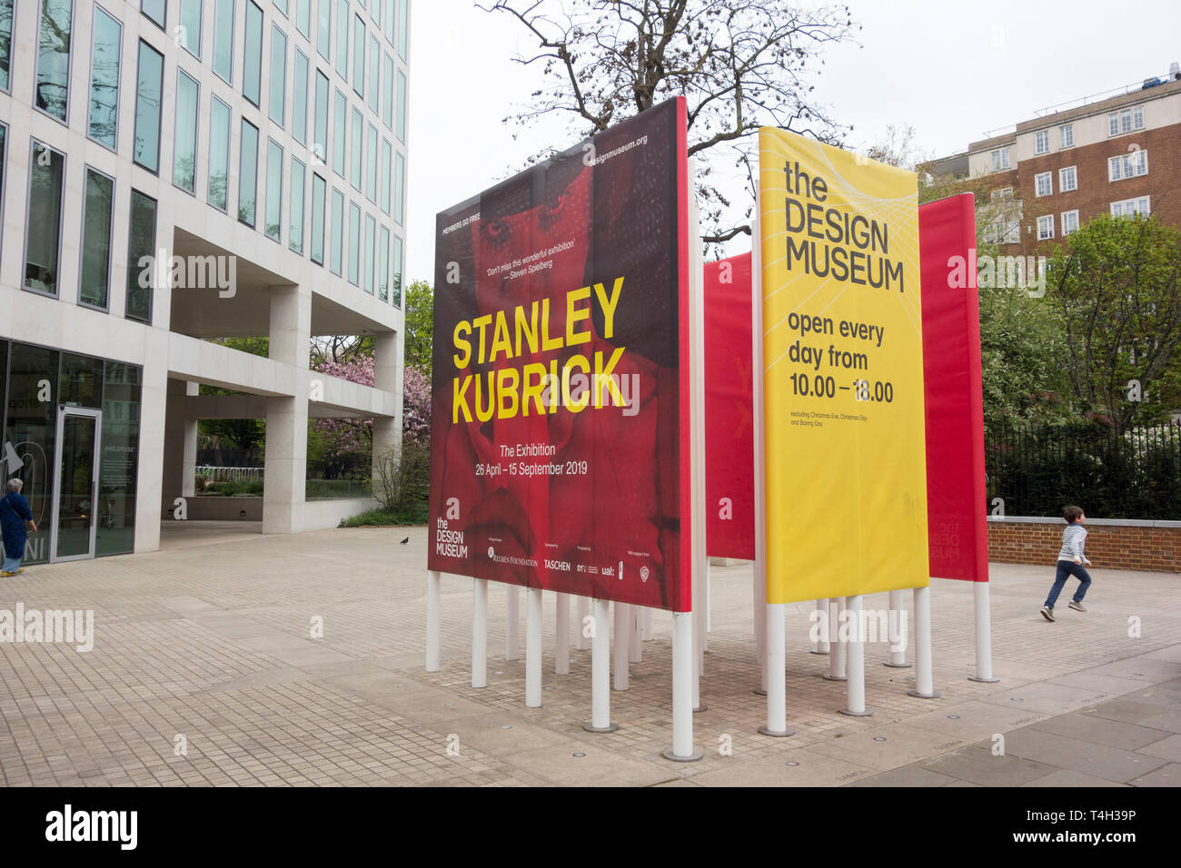 Poster advertising the Stanley Kubrick exhibition at the Design Museum ...