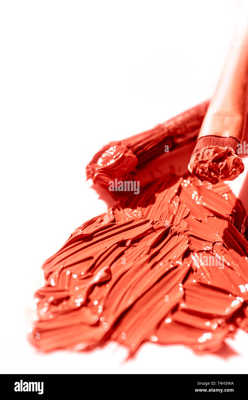 Coral paint brush hi-res stock photography and images - Alamy
