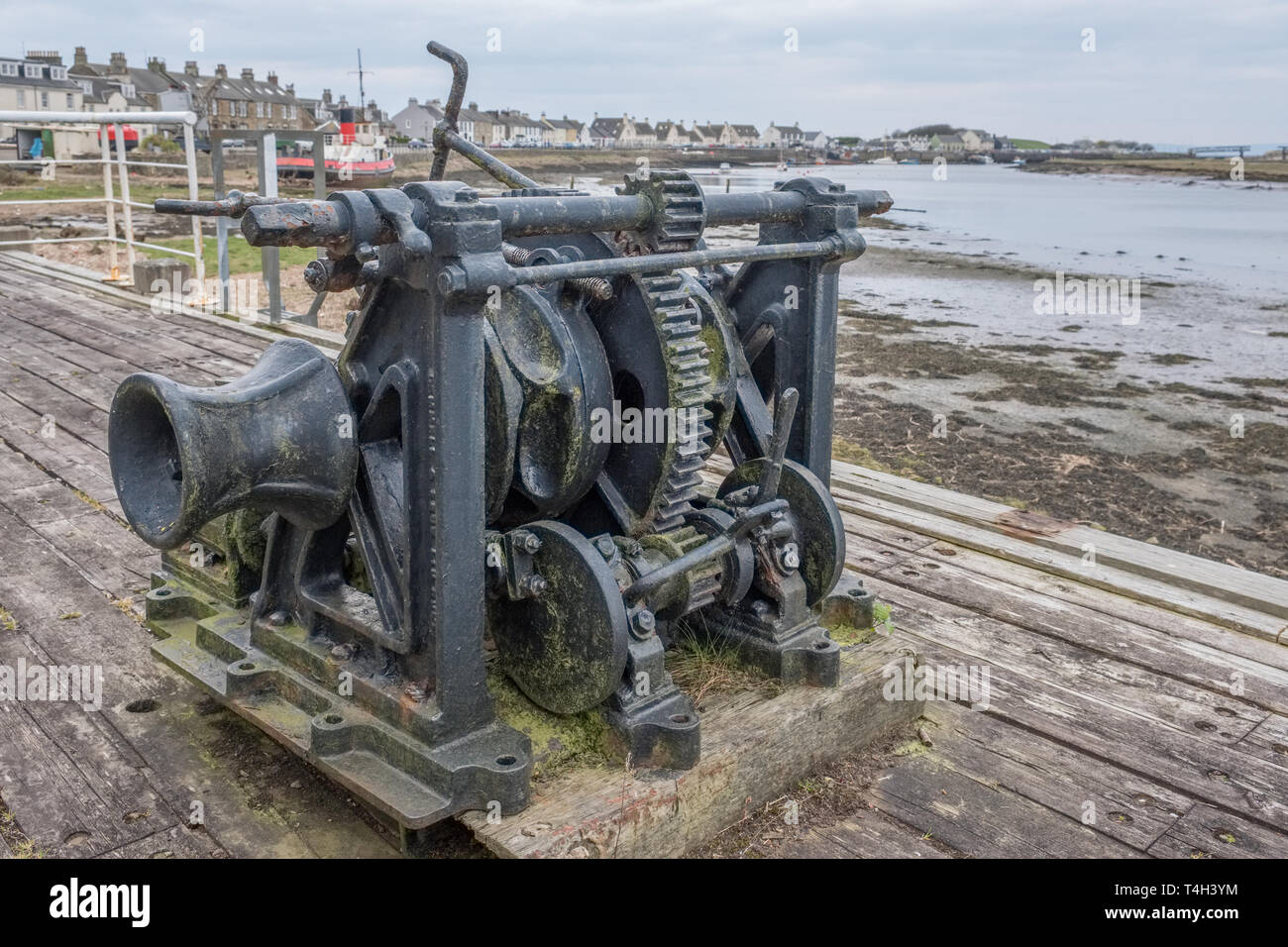 Irvine Harbour North Ayrshire Scotland Looking Over some ancient ...