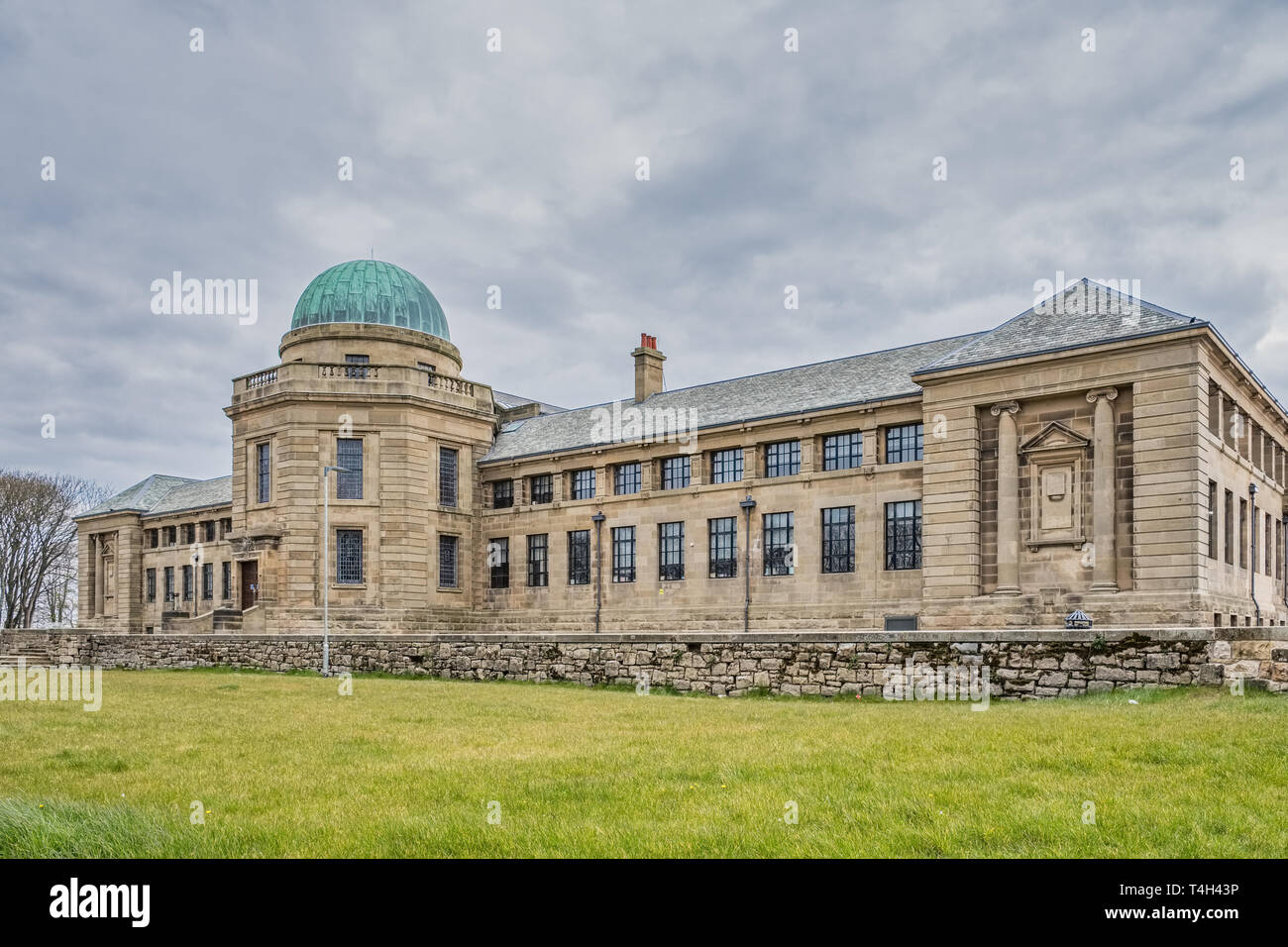 Troon, Scotland, UK - April 14, 2019: The impressive buildings of Marr ...