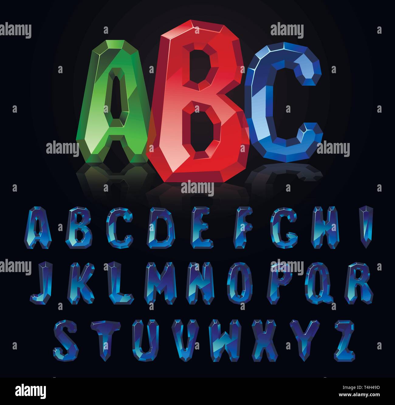 Precious letters sapphire Stock Vector Image & Art - Alamy