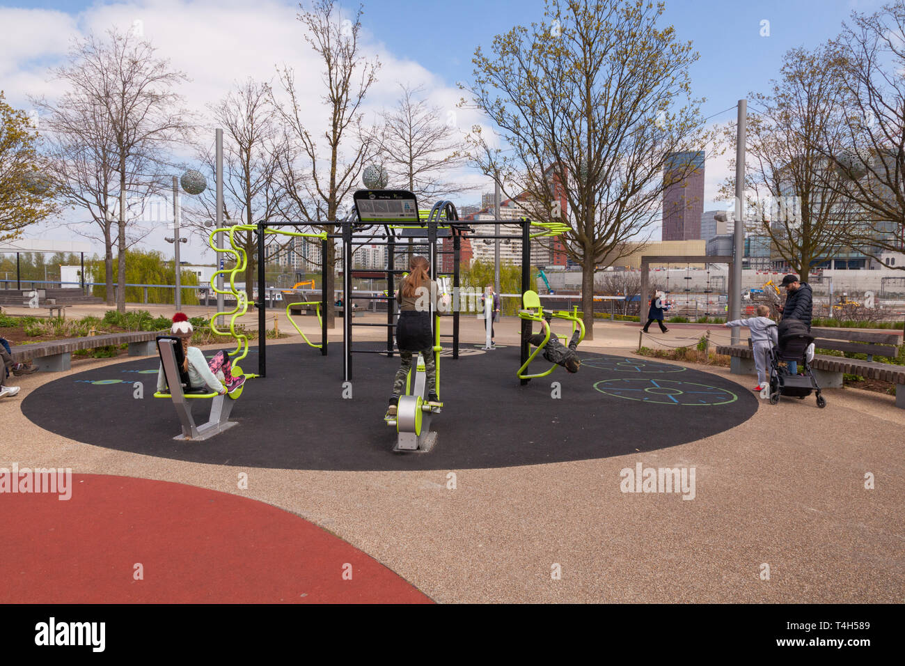 Childrens outdoor gymnasium hi-res stock photography and images - Alamy