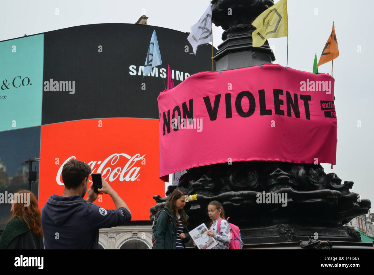Environmental protest cell phone hi-res stock photography and images ...