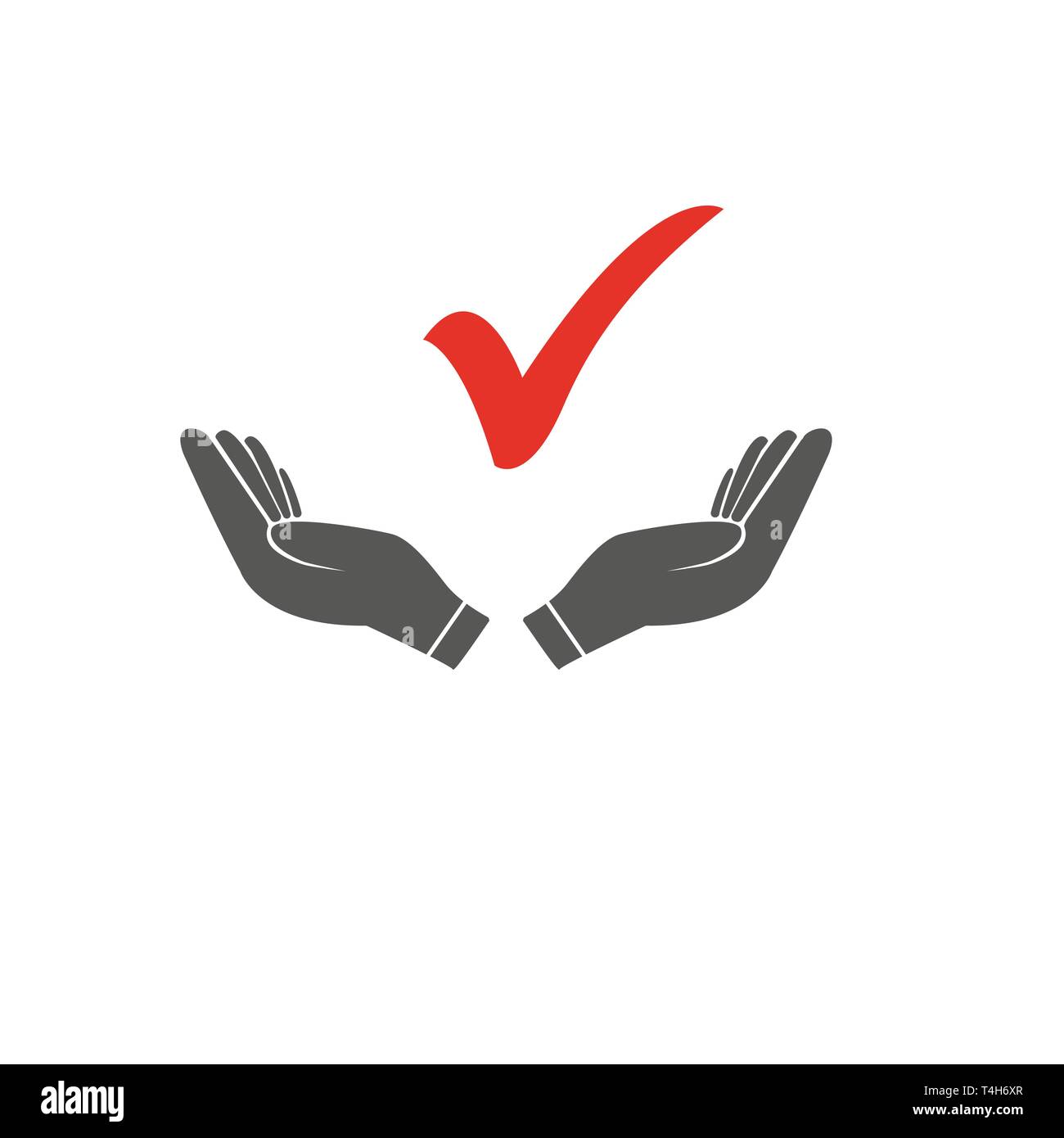 Check mark accept icon image Stock Vector Images - Alamy