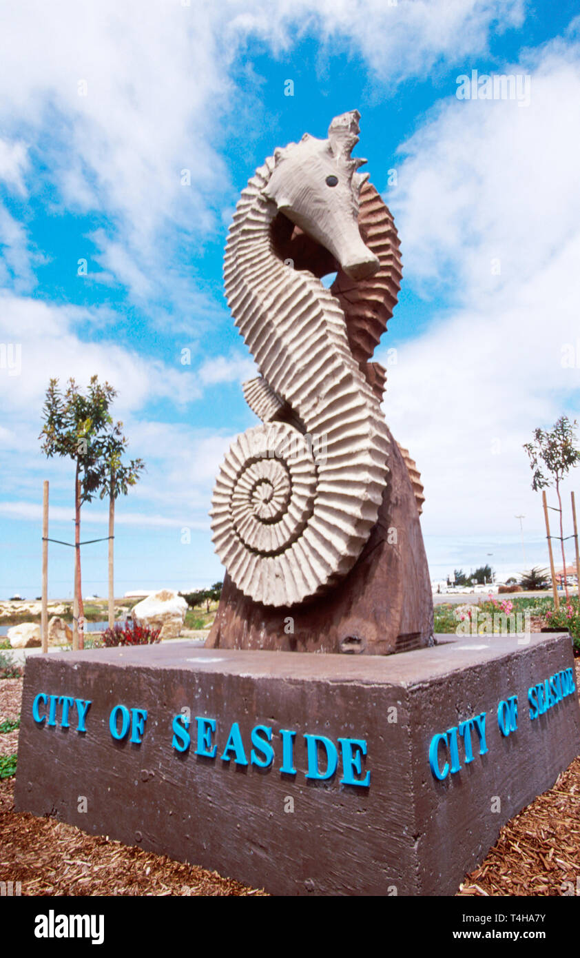 County sea waterside seahorse statue hi-res stock photography and ...