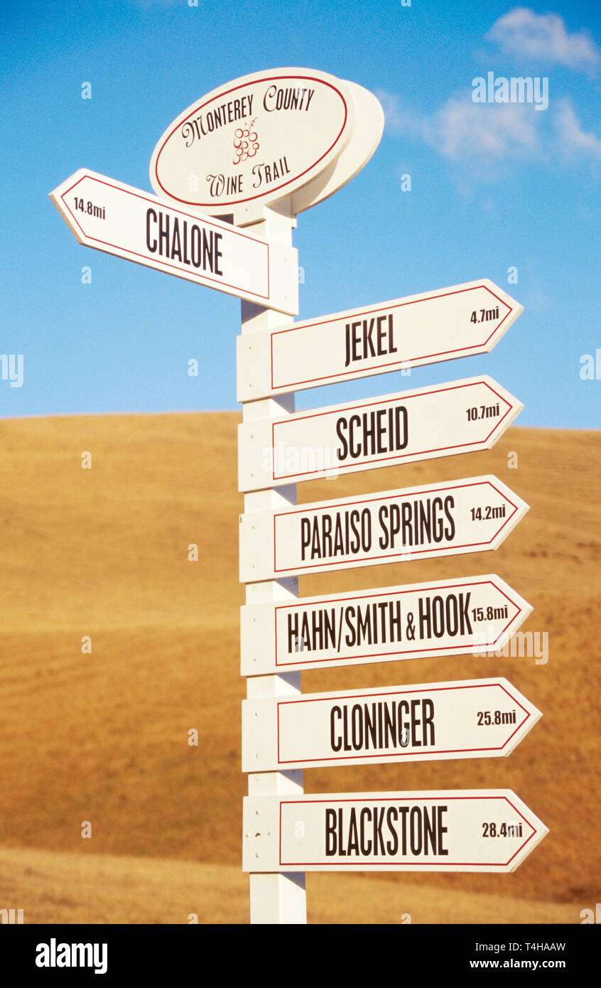 Monterey county wine trail hi-res stock photography and images - Alamy