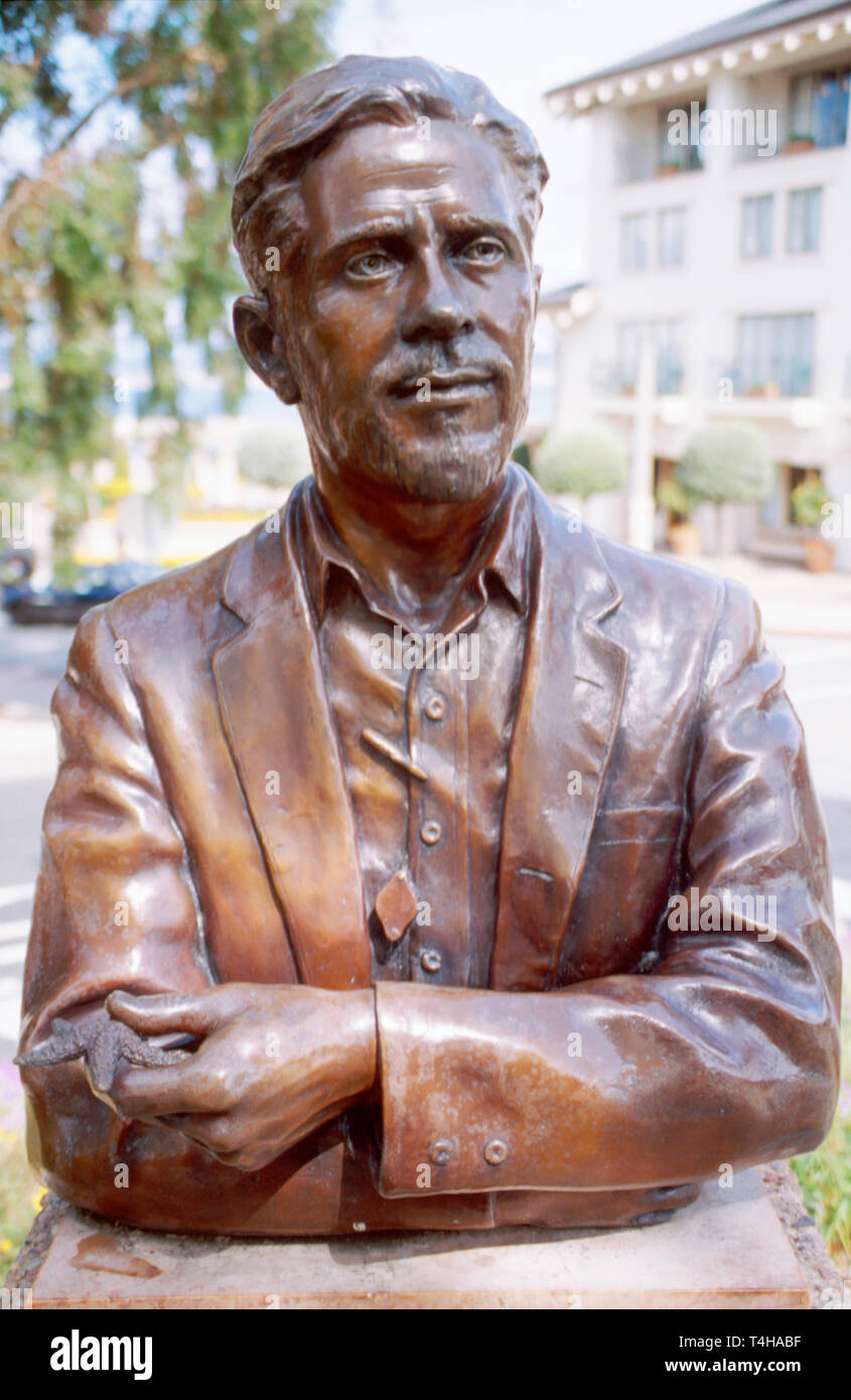 Monterey California,Cannery Row Edward Rickets statue,public art ...