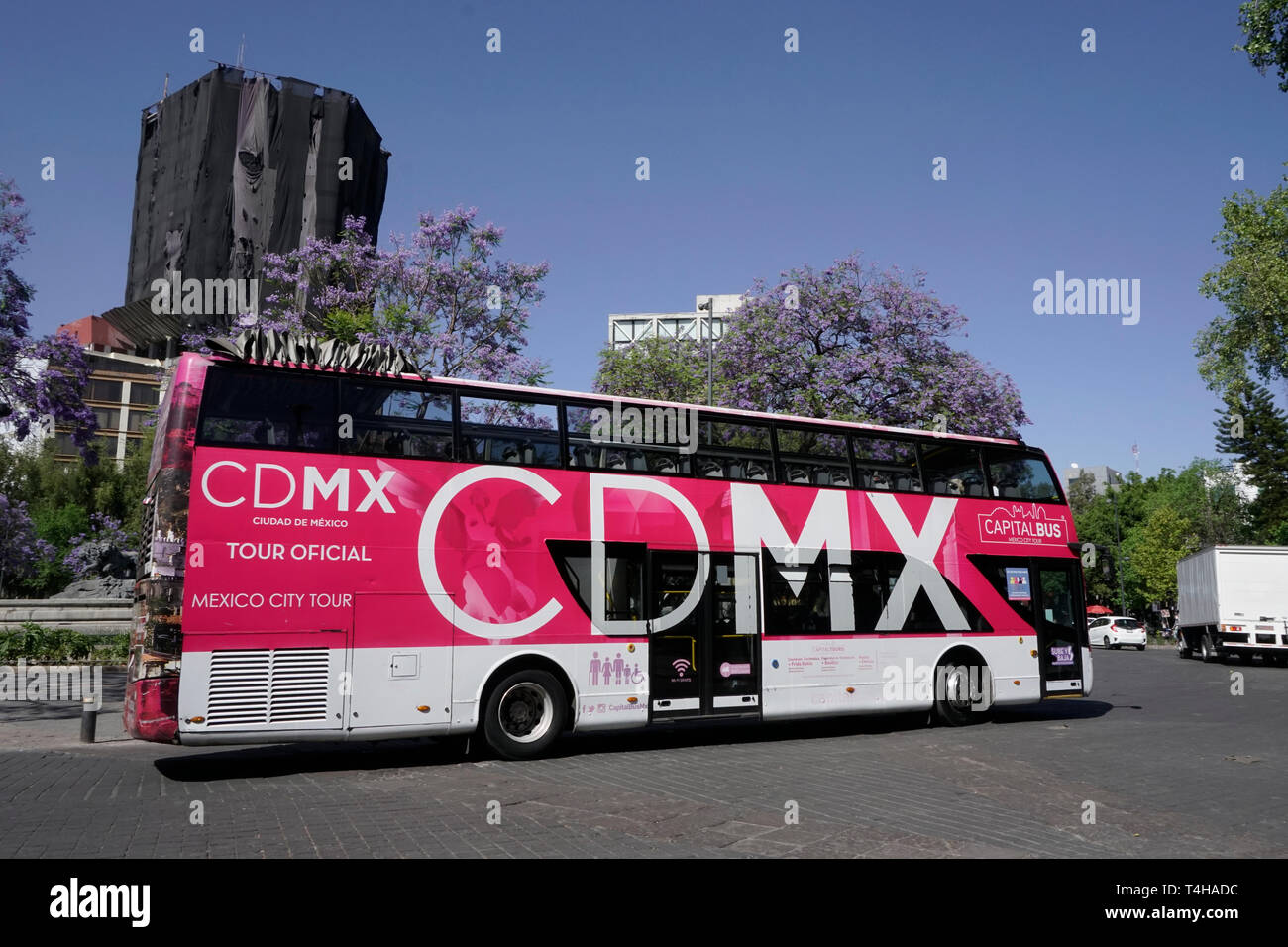 Tourist bus, Mexico City, Mexico Stock Photo - Alamy