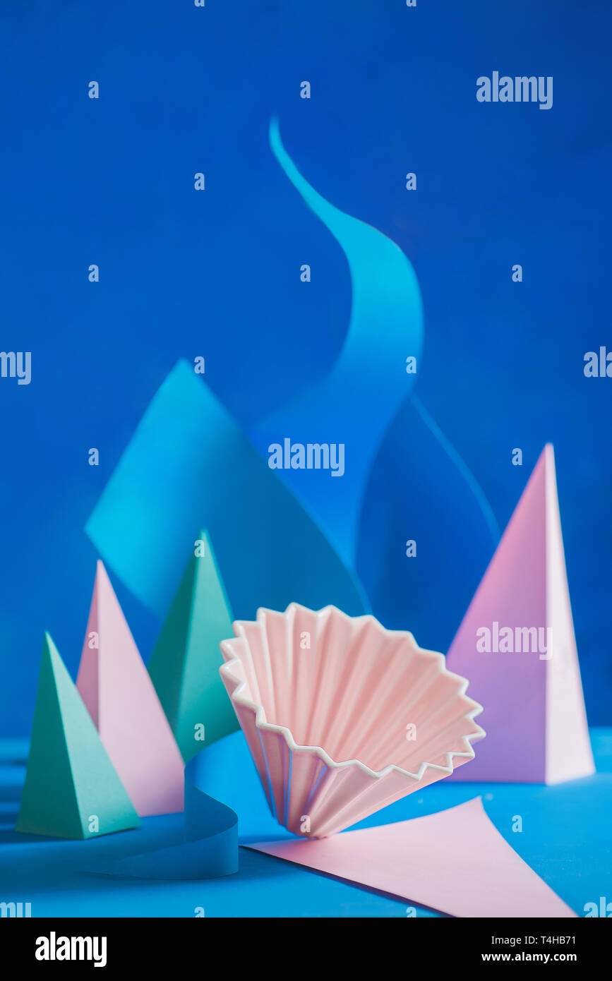 Ceramic origami dipper, pour-over coffee brewing equipment with paper ...