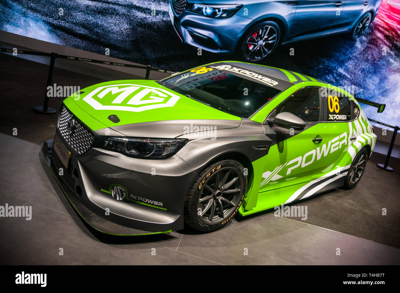 X-Power MG 6 race car unveiled at the 2019 Shanghai Auto Show Stock ...
