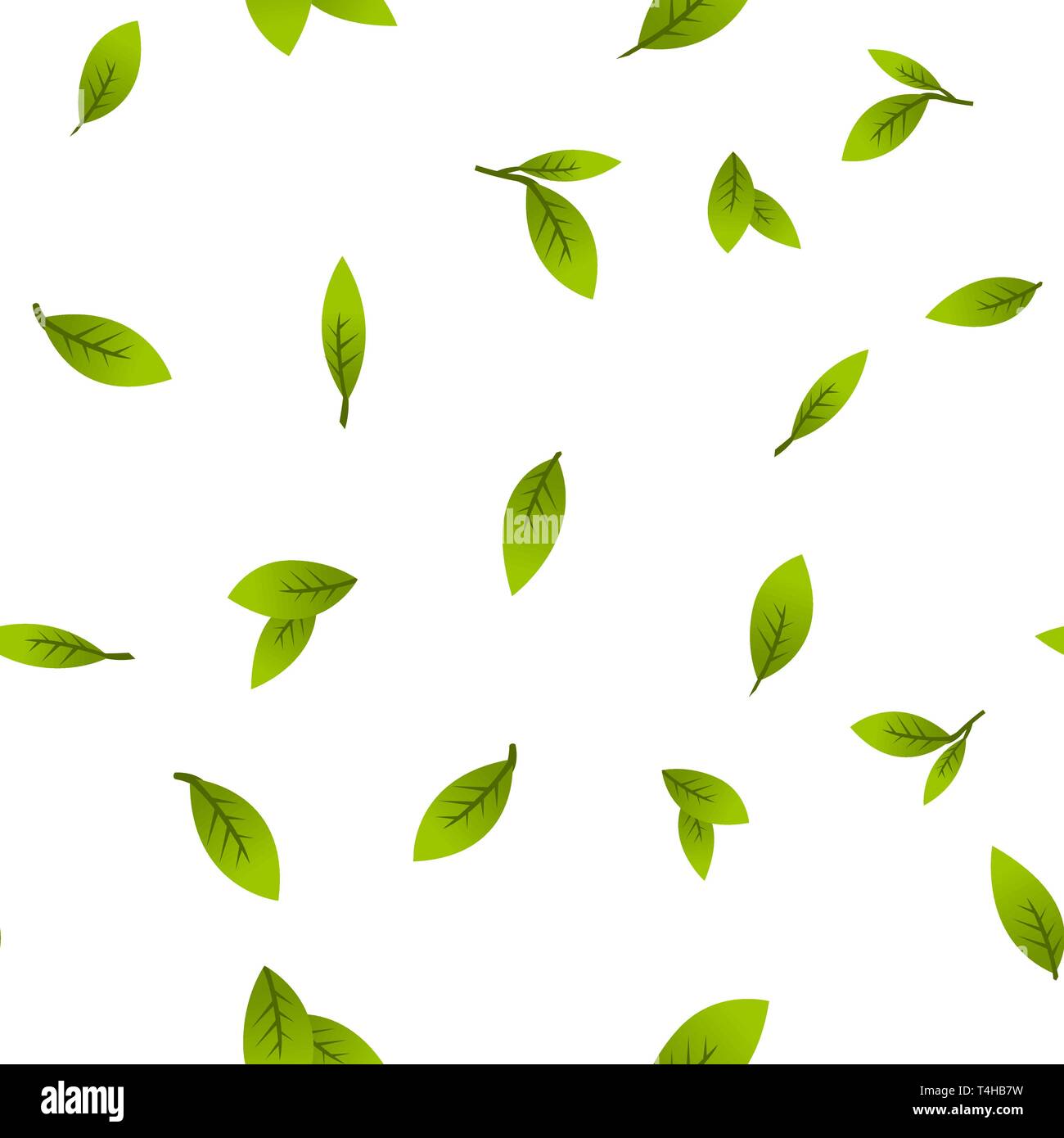 Green Leaves, Twigs Cartoon Vector Seamless Pattern Stock Vector Image ... Green Leaves, Twigs Cartoon Vector Seamless Pattern Stock Vector Image ...