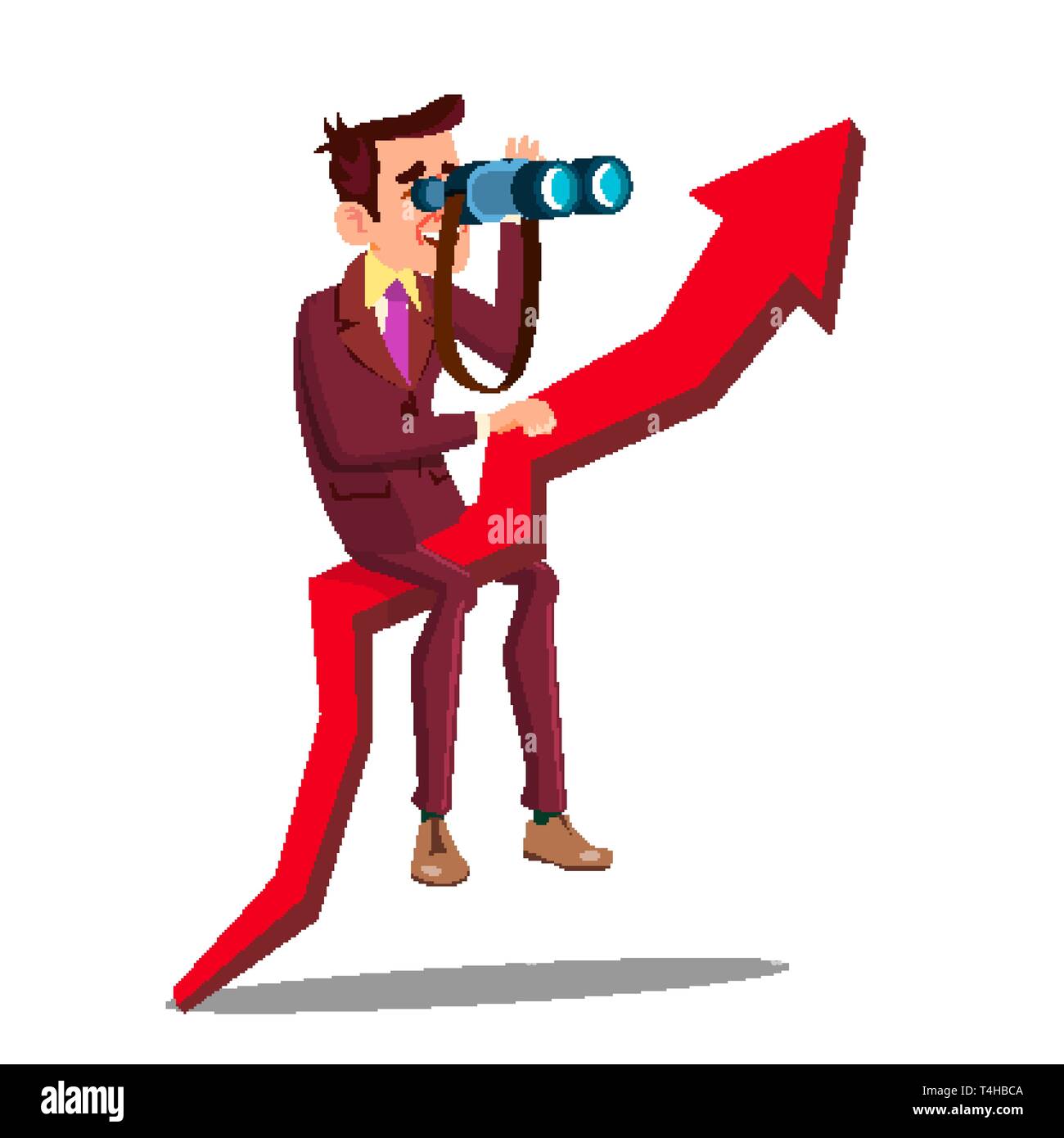 Business Analyst, Businessman, Marketer Vector Cartoon Character Stock ...