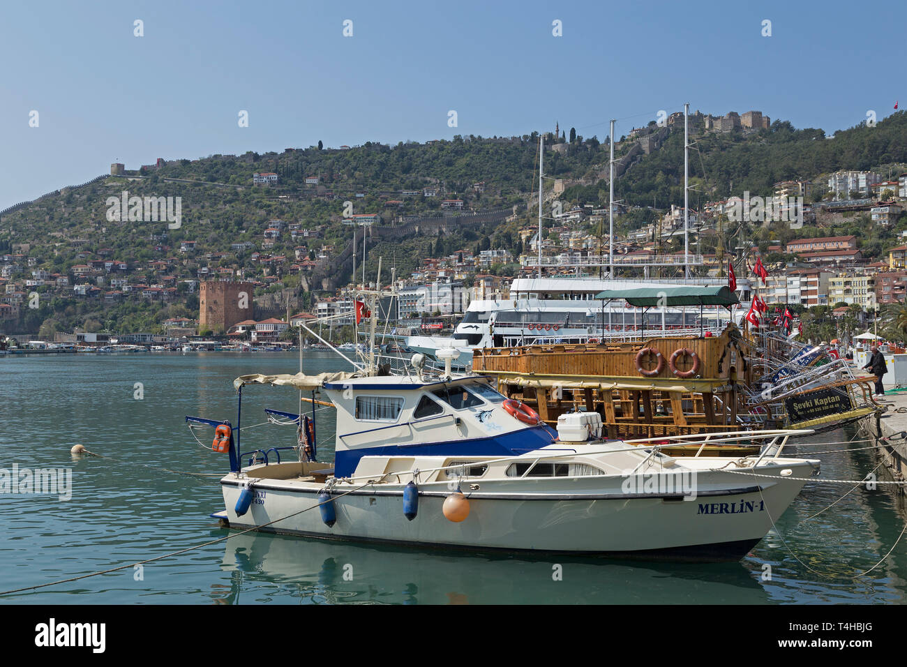 harbour, Alanya, Turkey Stock Photo - Alamy