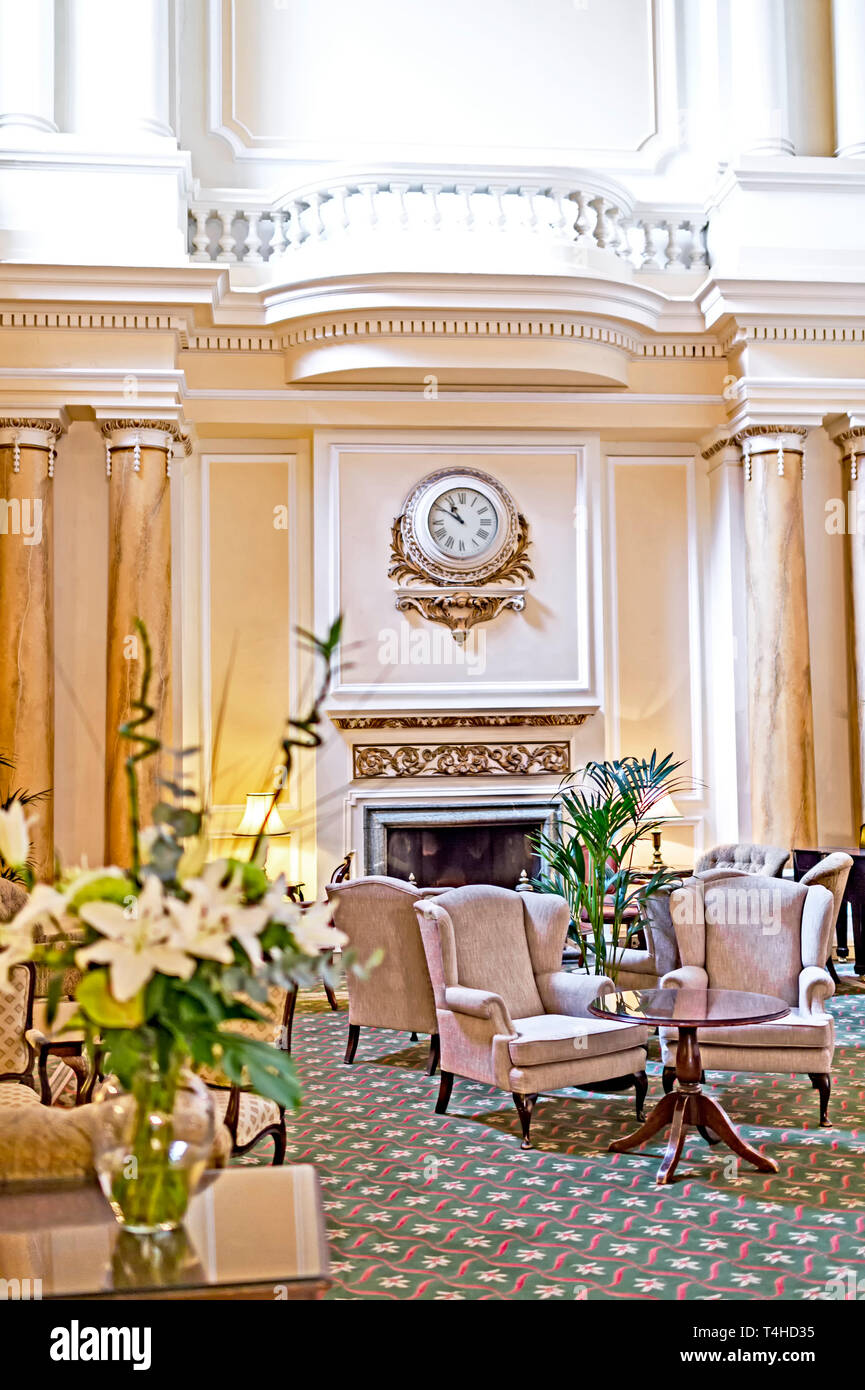 Eastbourne (Sussex, England): Grand Hotel (interior Stock Photo - Alamy