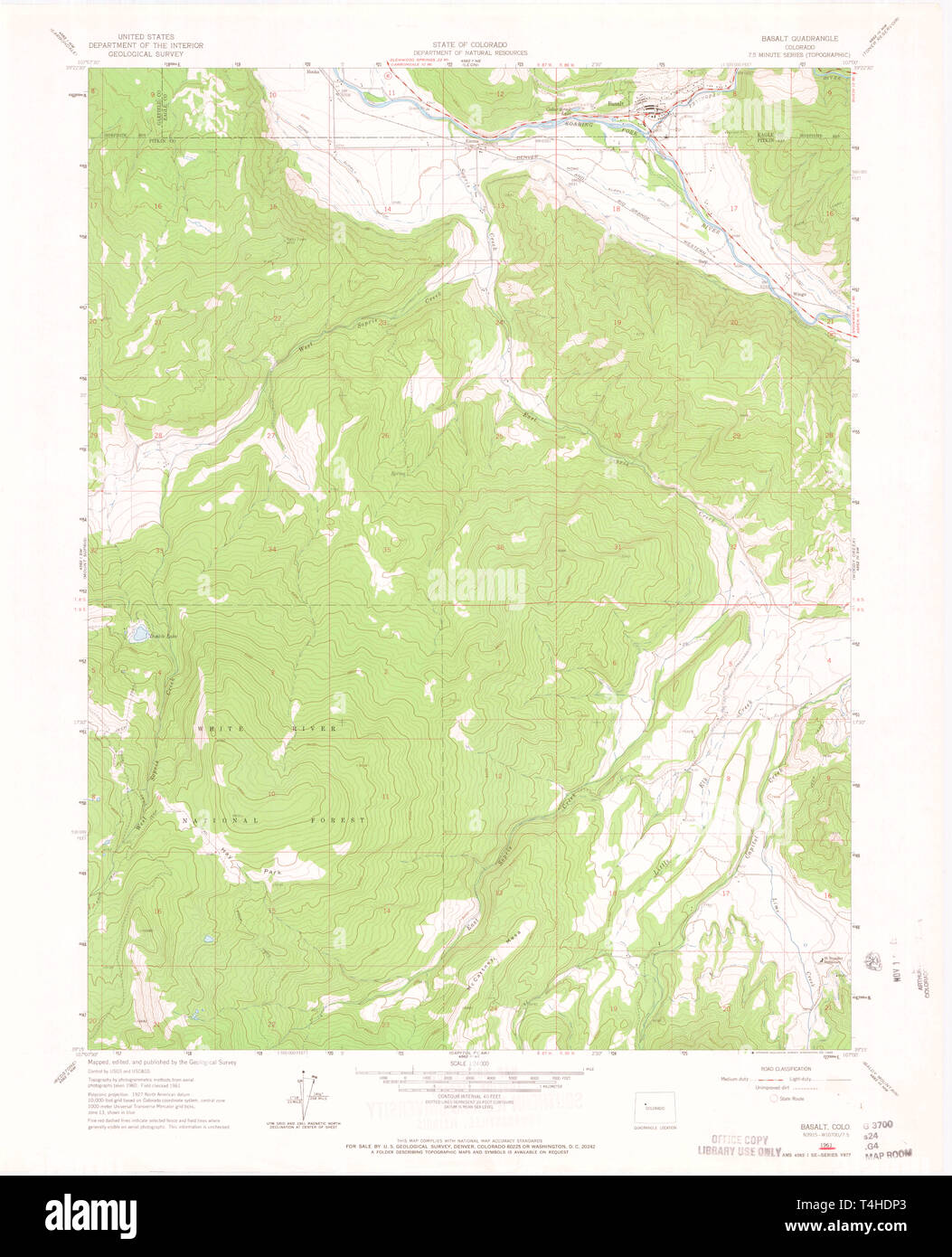 Basalt colorado map hi-res stock photography and images - Alamy