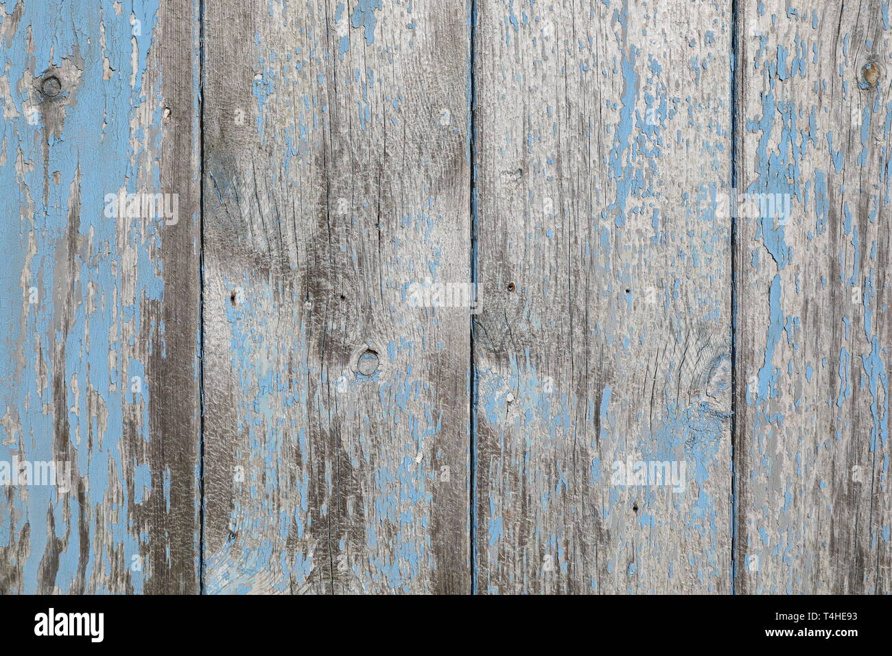 Textured Sun Faded Wooden Door Close Up Painted Blue Stock Photo - Alamy