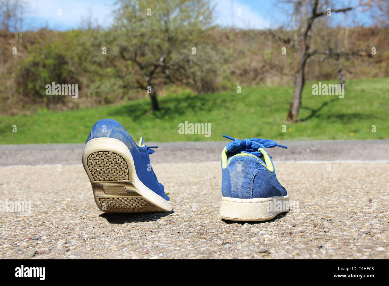 shoes moving forward and moving up Stock Photo - Alamy