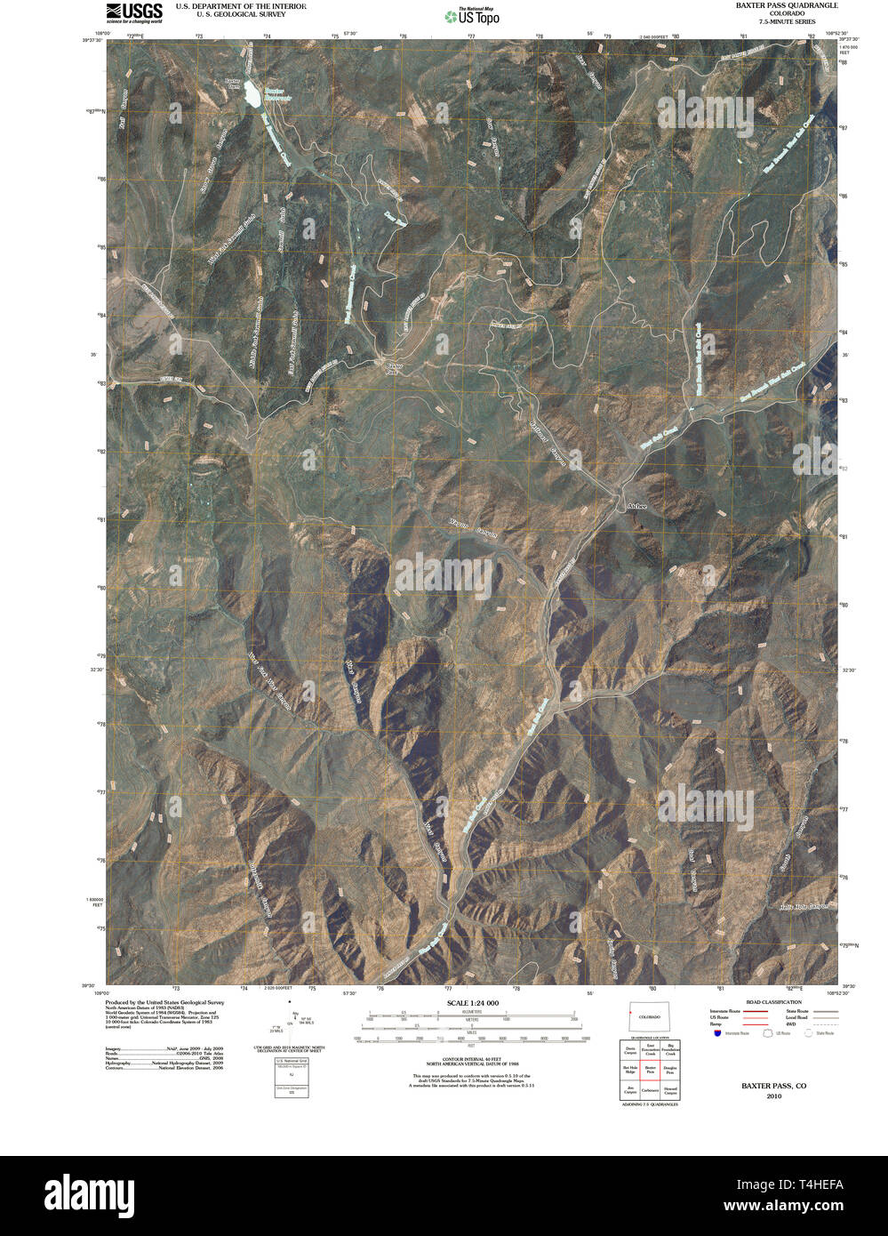 Map of baxter hi-res stock photography and images - Alamy