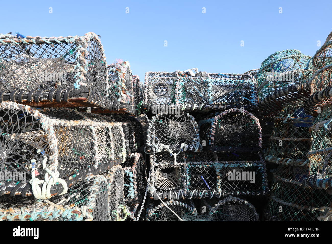 Lobster cage cages hi-res stock photography and images - Alamy