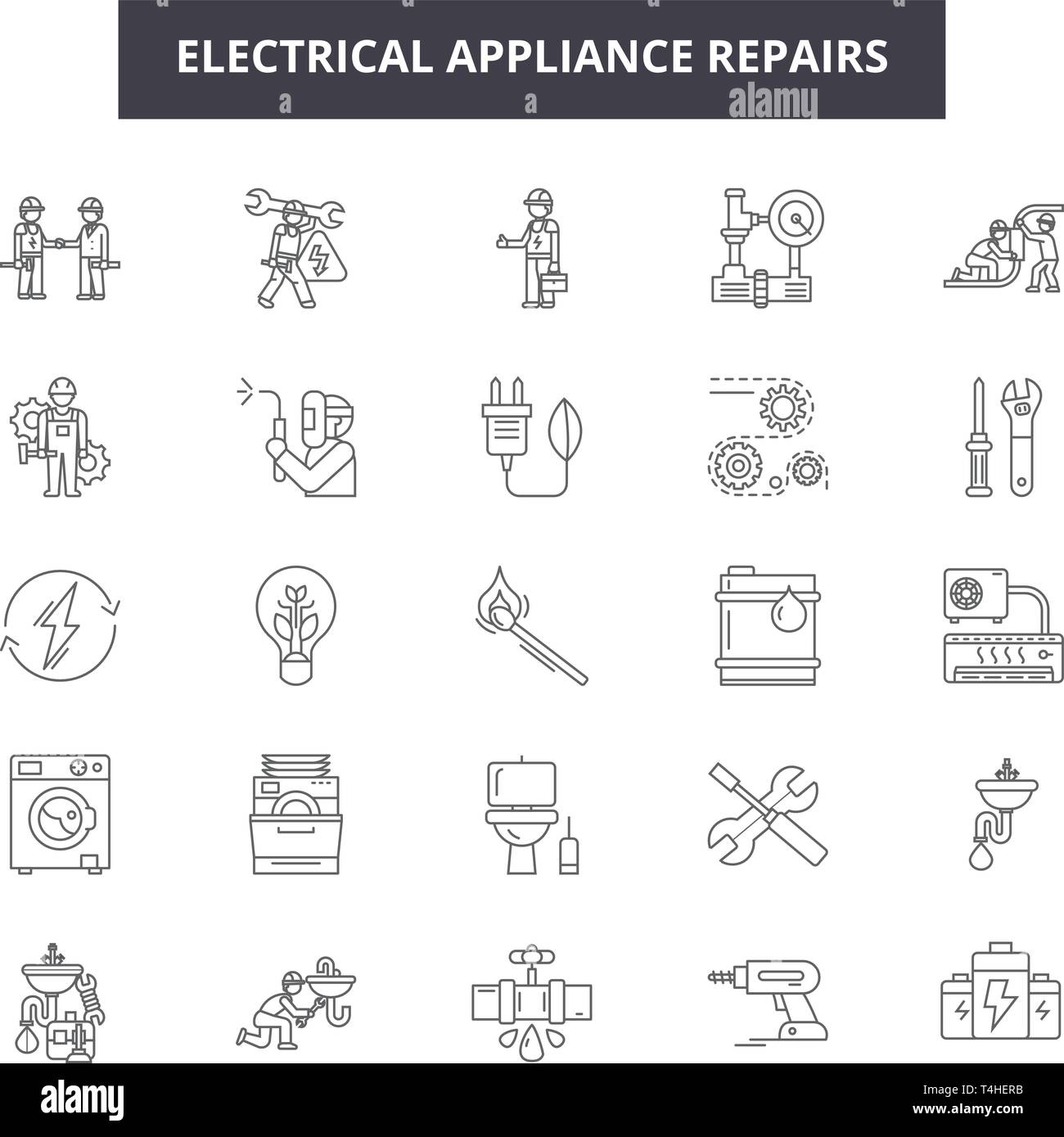Microwave repair Stock Vector Images - Alamy