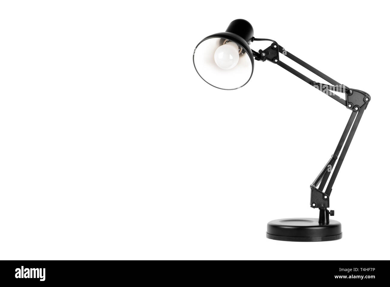 Black table lamp isolated on hi-res stock photography and images - Alamy