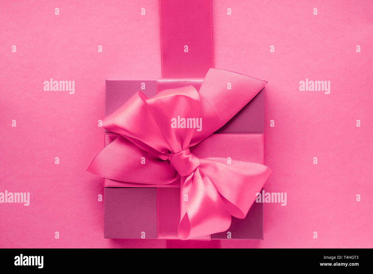 Baby shower girl, celebration, present concept - Pink gift boxes ...