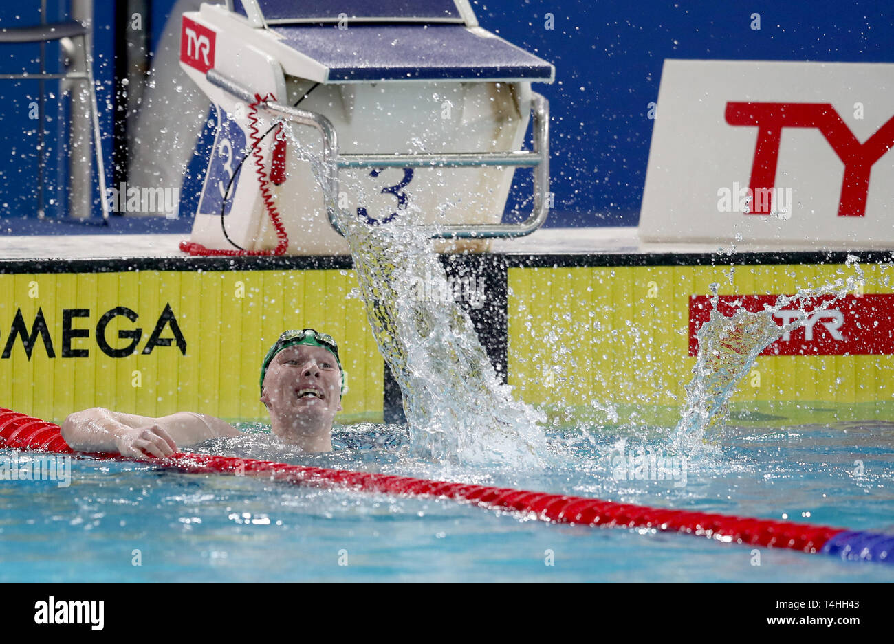 Jakob Goodman celebrates winning the final of the Men's Transitional ...