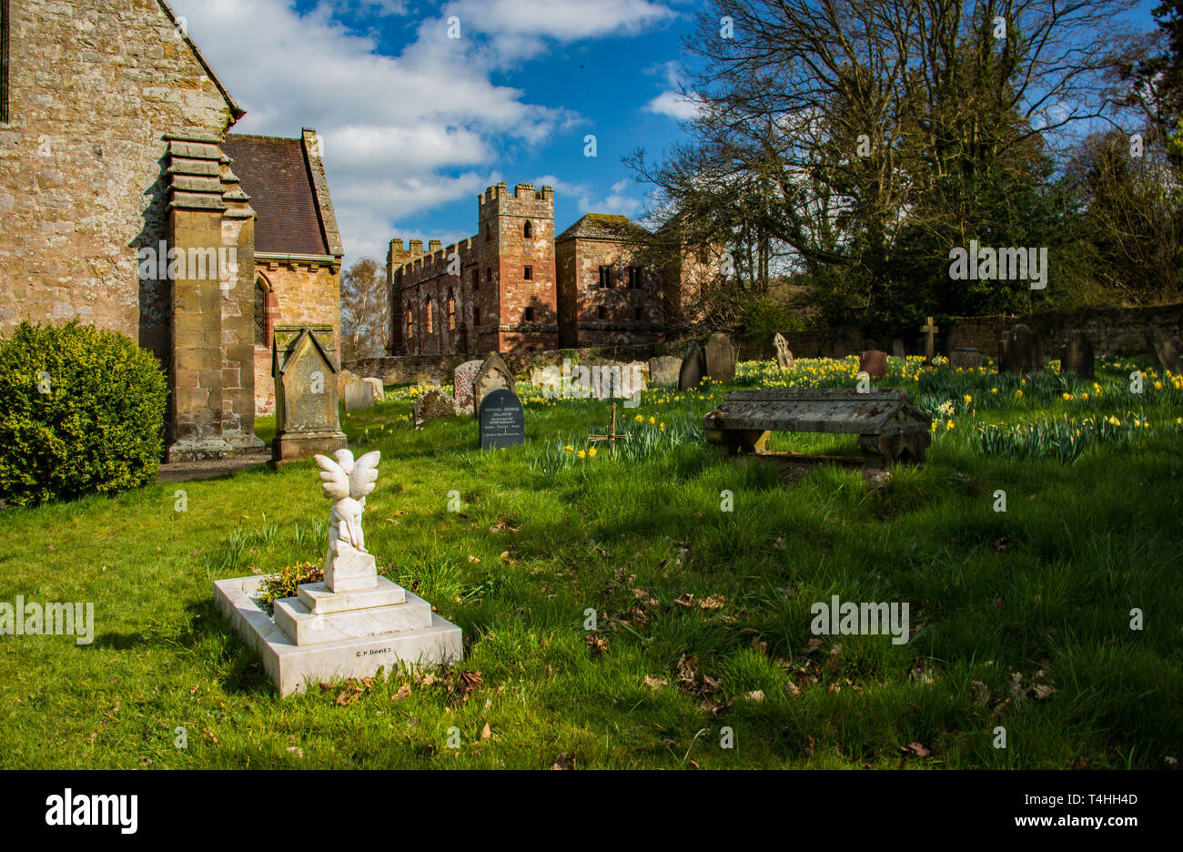 Acton Burnell Castle Stock Photo - Alamy