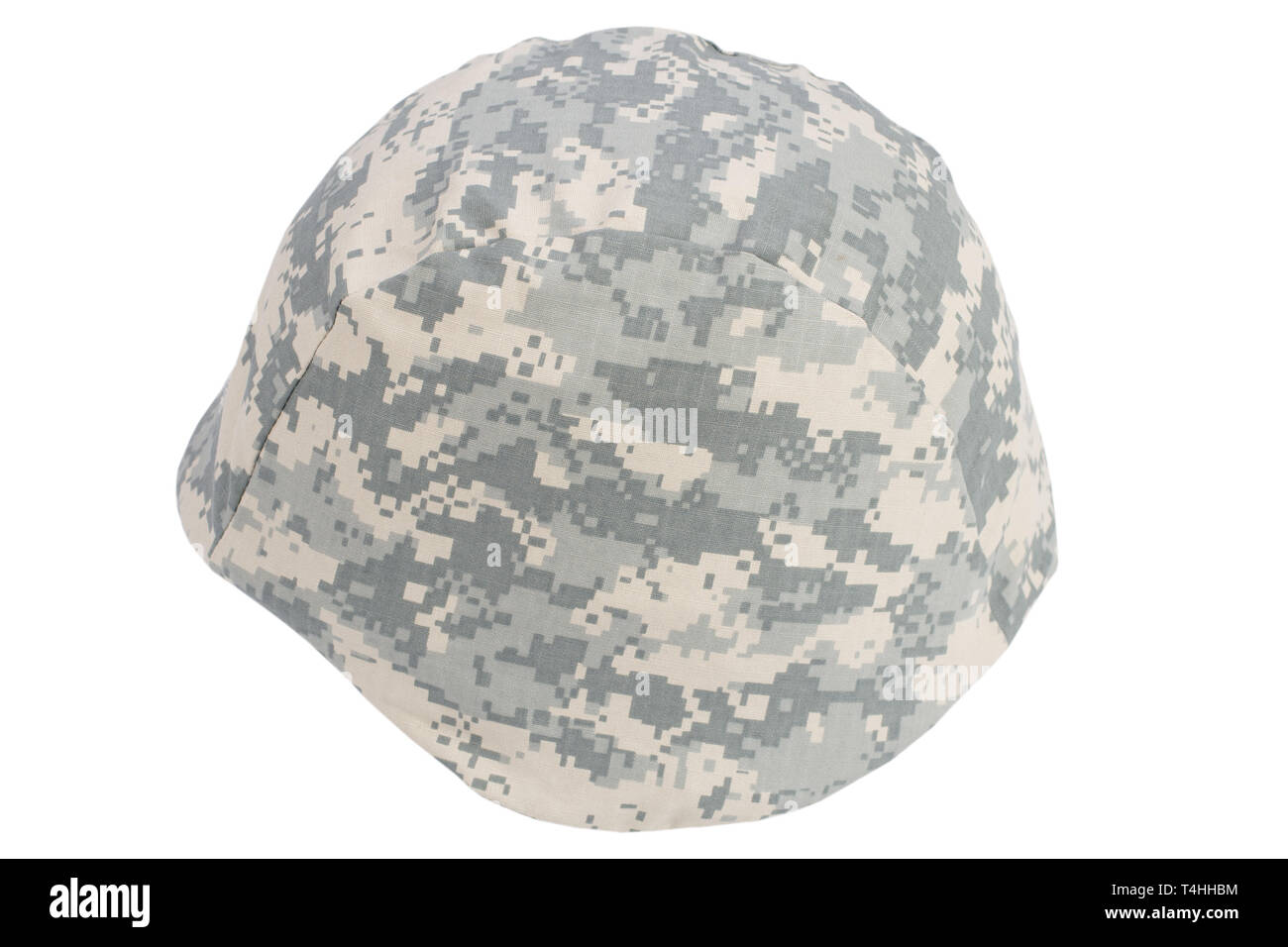 us army kevlar helmet with camouflaged cover isolated on white Stock ...