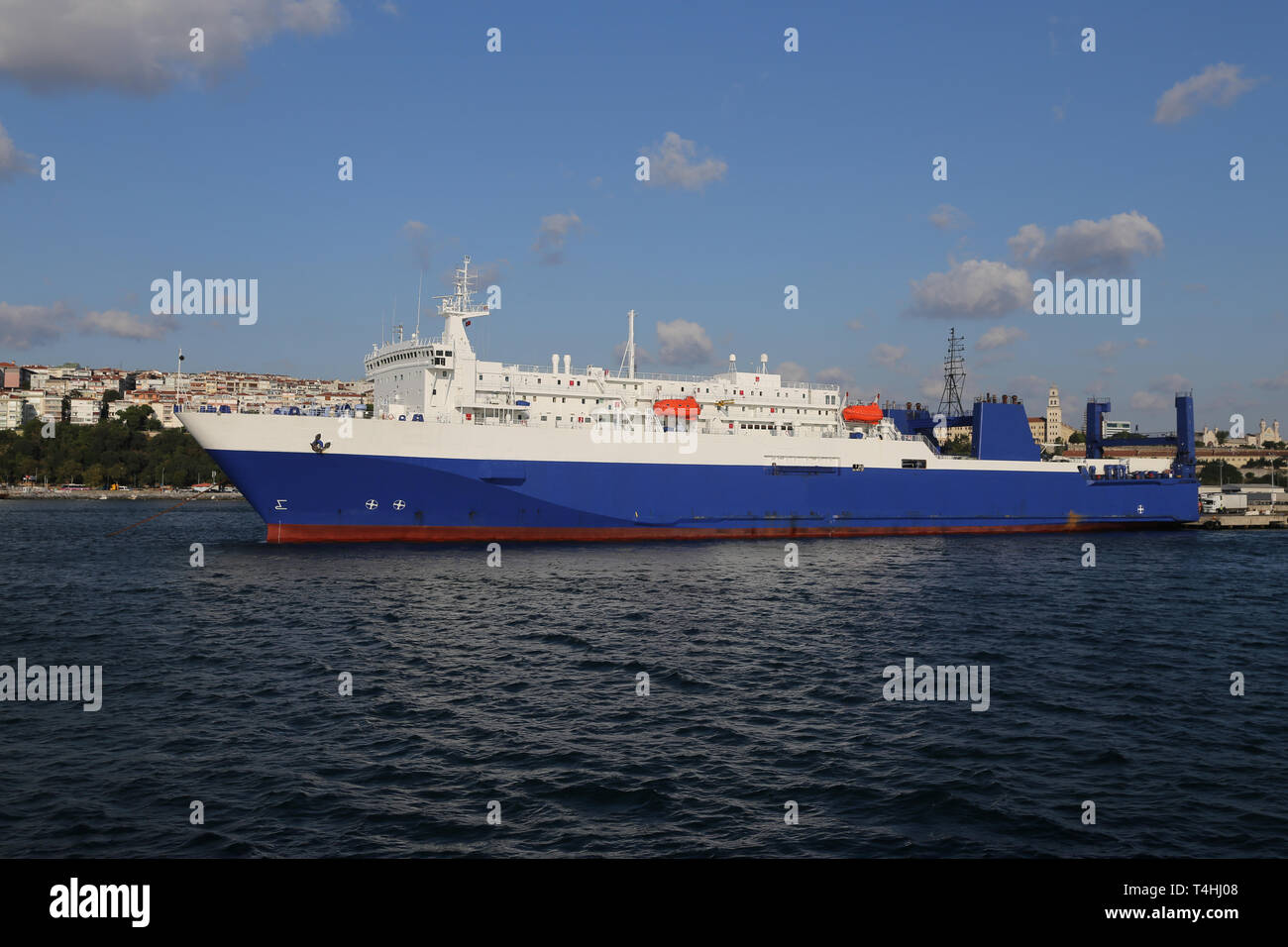 Roro Ship is loading in a Port Stock Photo - Alamy