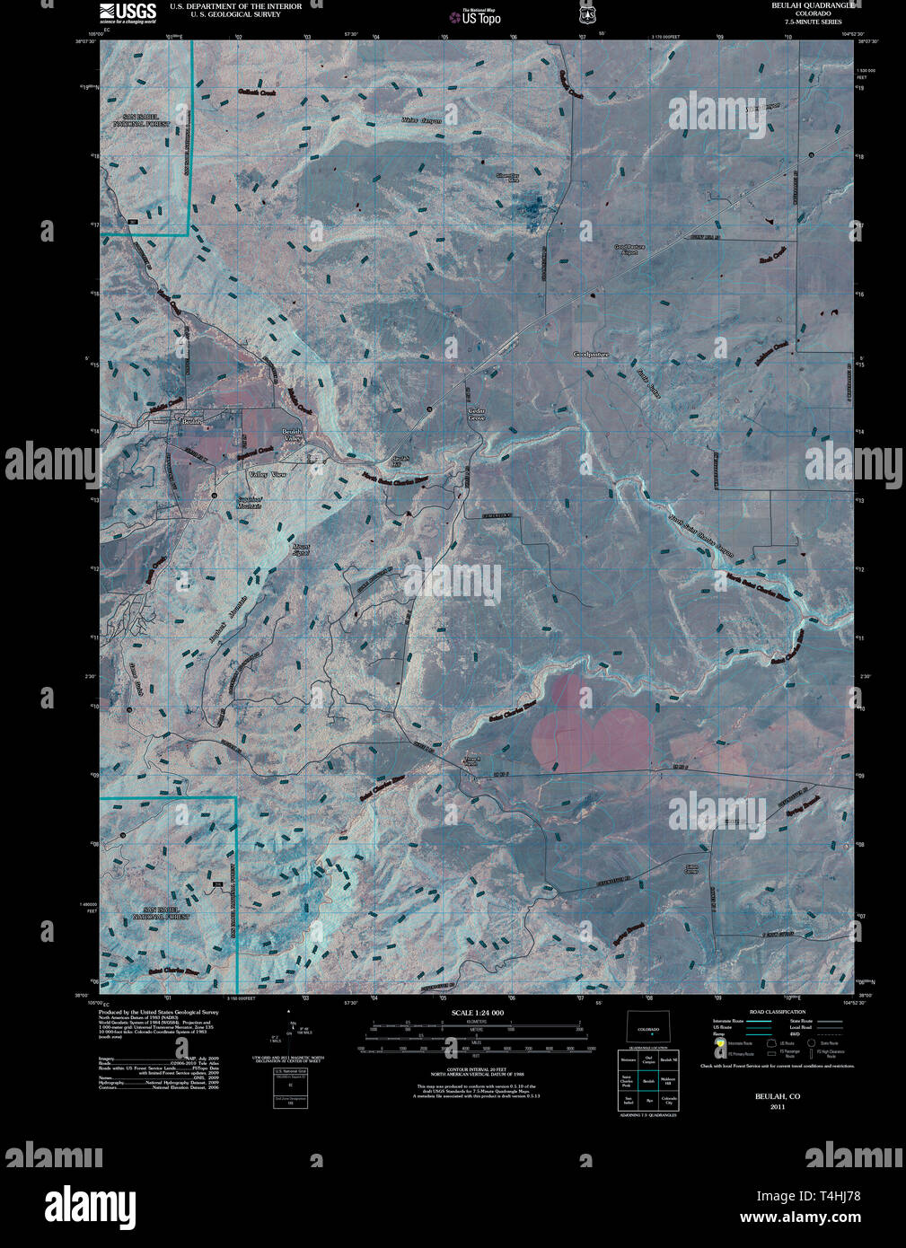 Map of beulah hi-res stock photography and images - Alamy