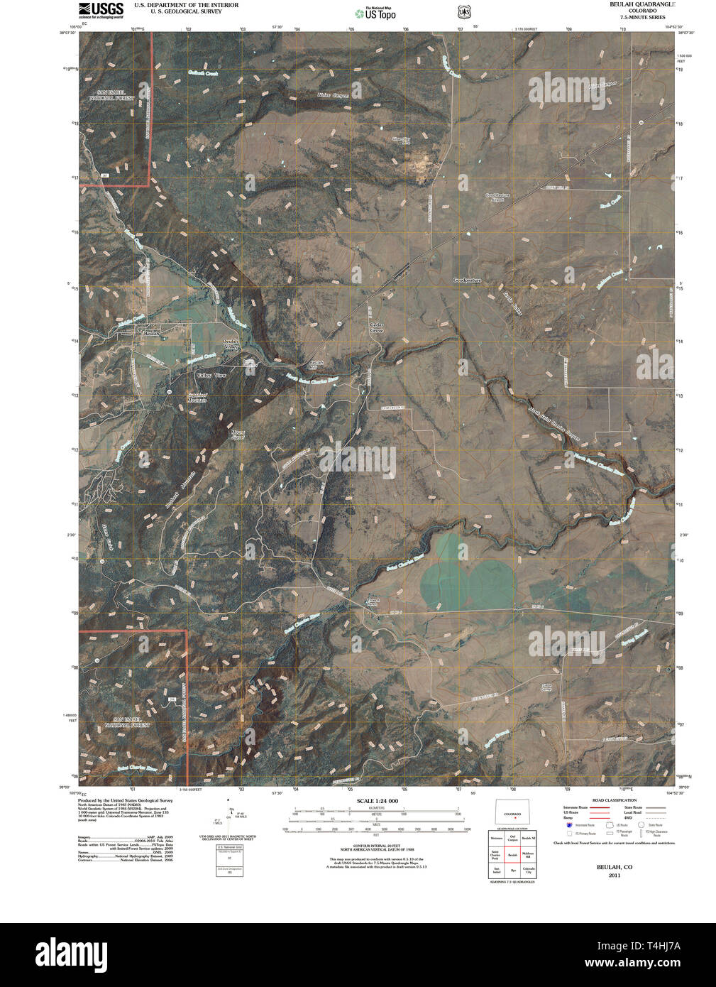 Beulah map hi-res stock photography and images - Alamy