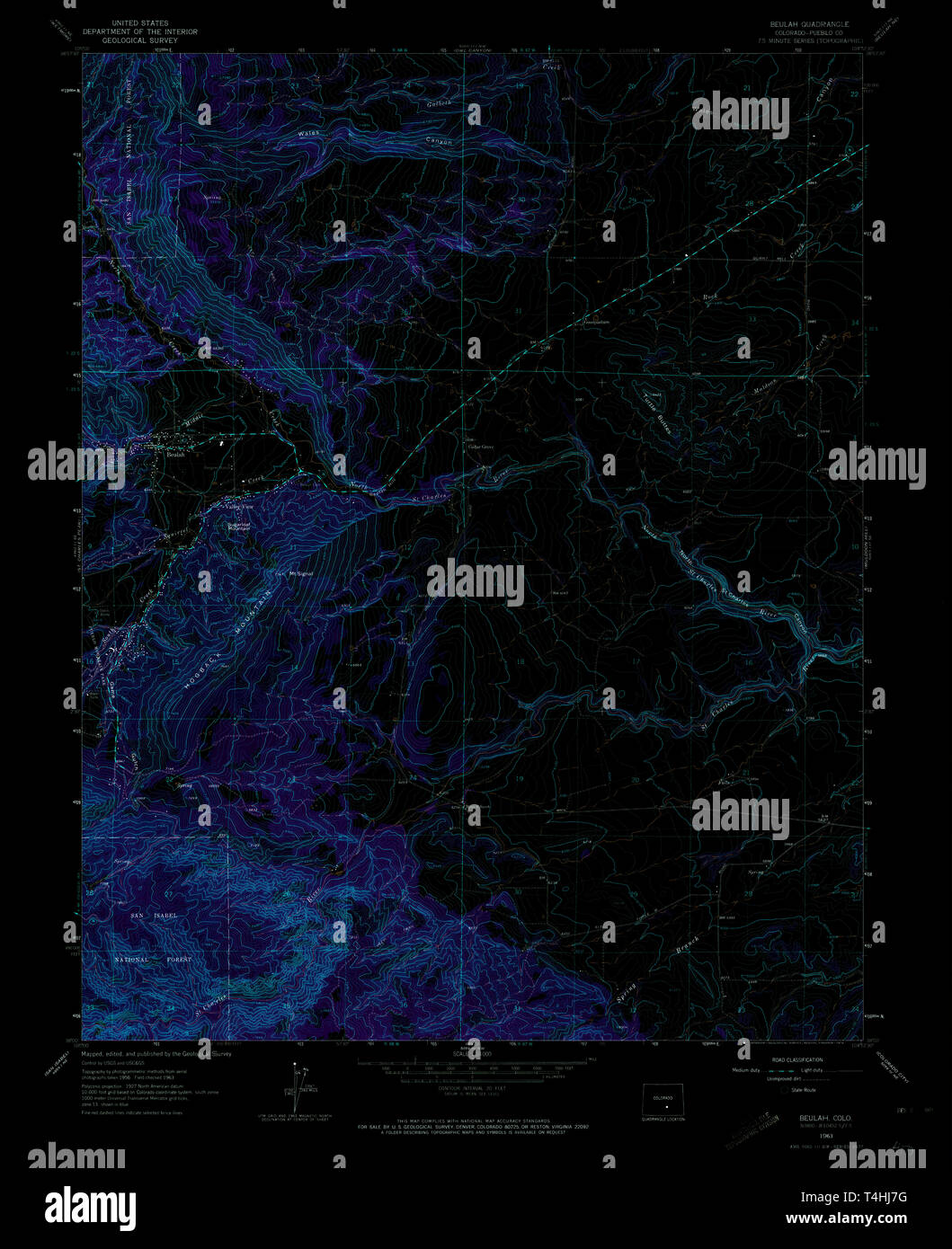 Map of beulah hi-res stock photography and images - Alamy