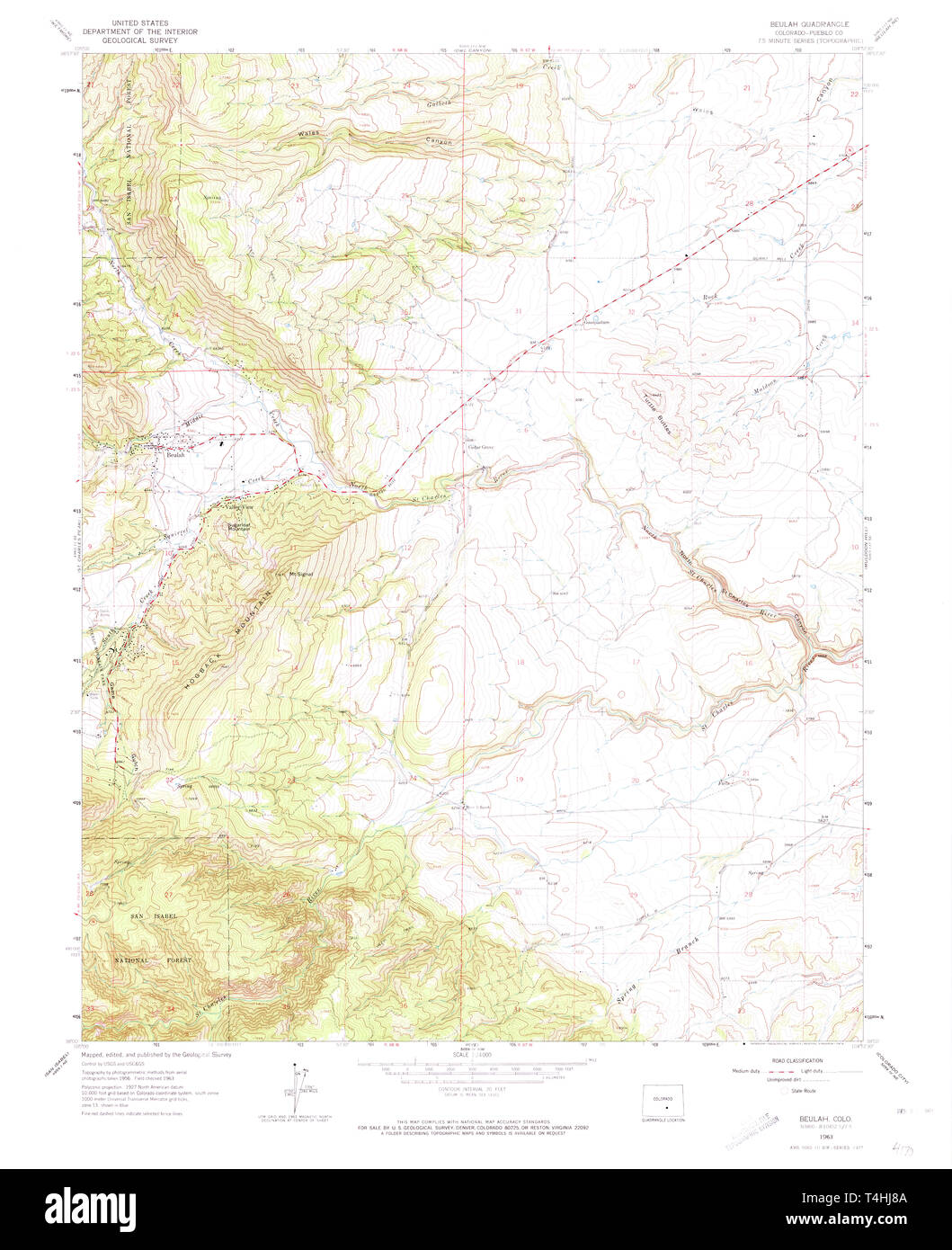 Map of beulah hi-res stock photography and images - Alamy