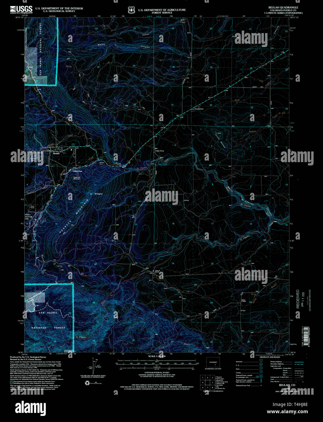 Map of beulah hi-res stock photography and images - Alamy