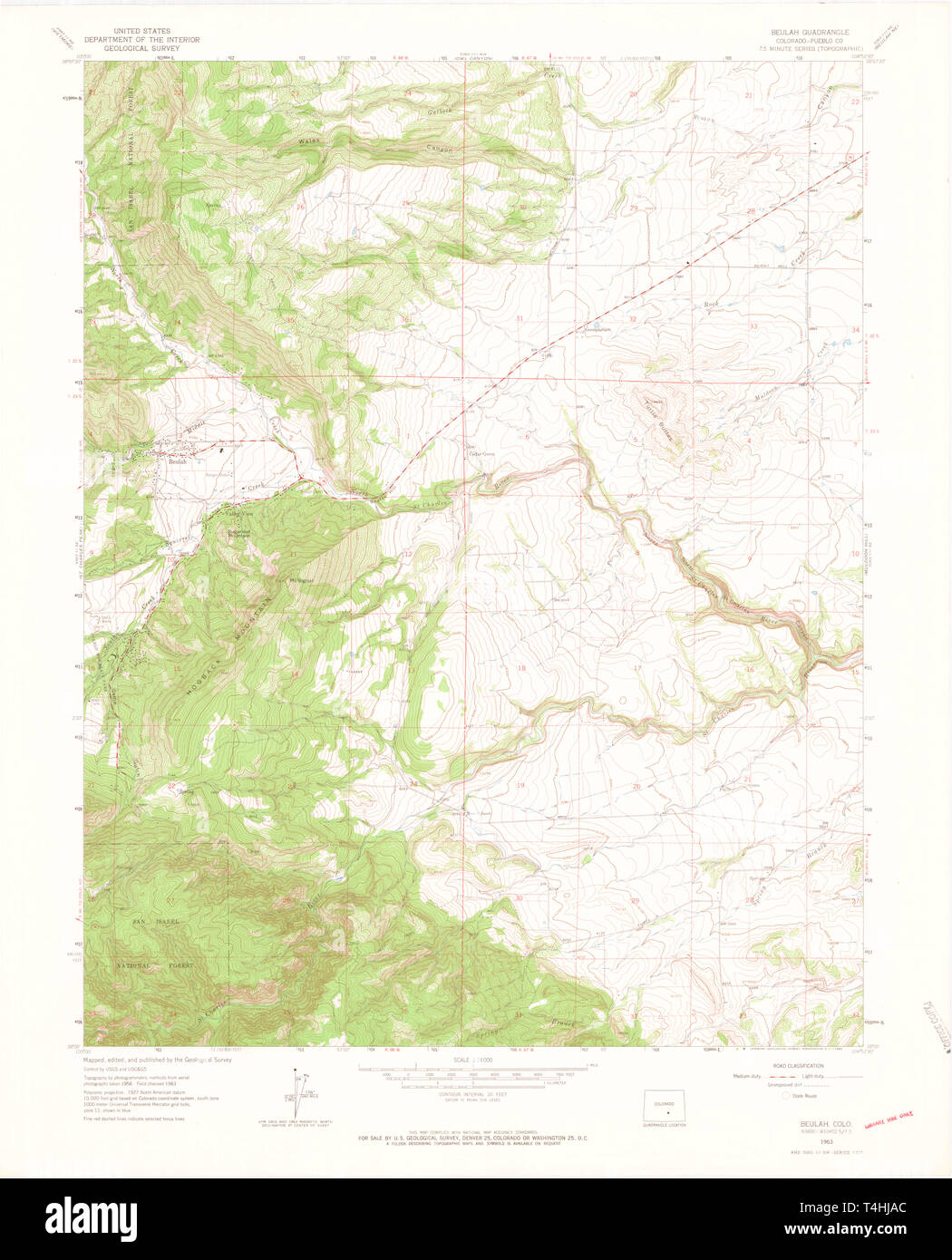 Map of beulah hi-res stock photography and images - Alamy