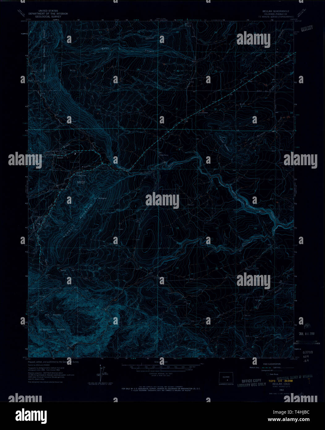 Map of beulah hi-res stock photography and images - Alamy